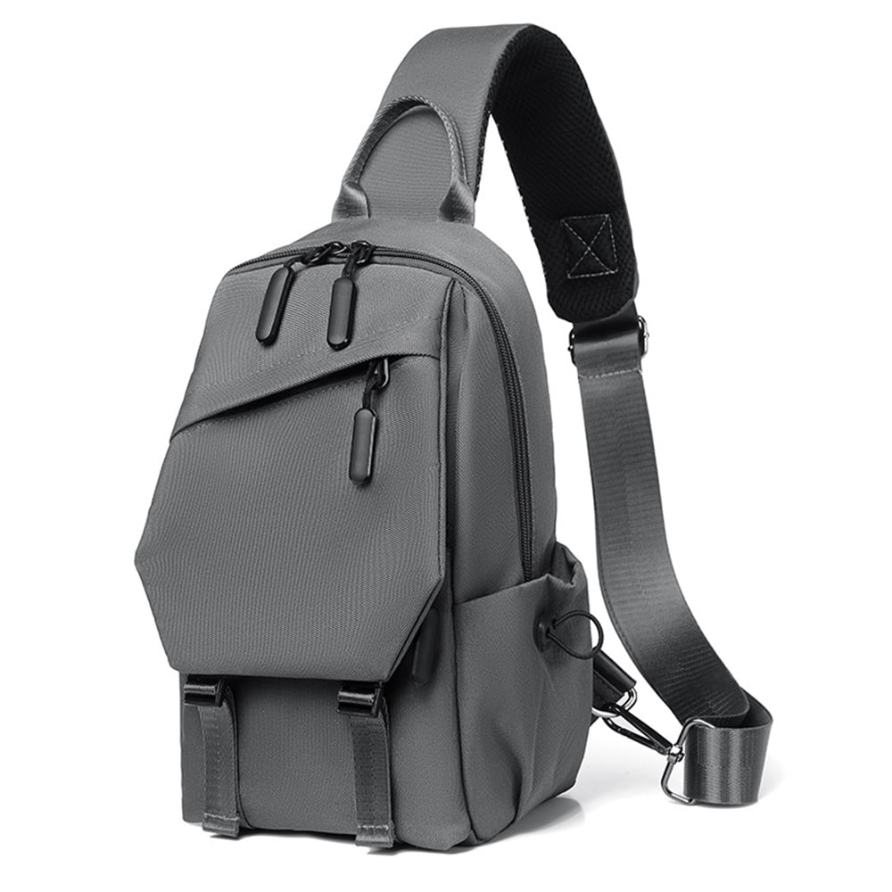 Sling Backpack,Canvas Crossbody Hiking Daypack Bag with Anti-theft ...