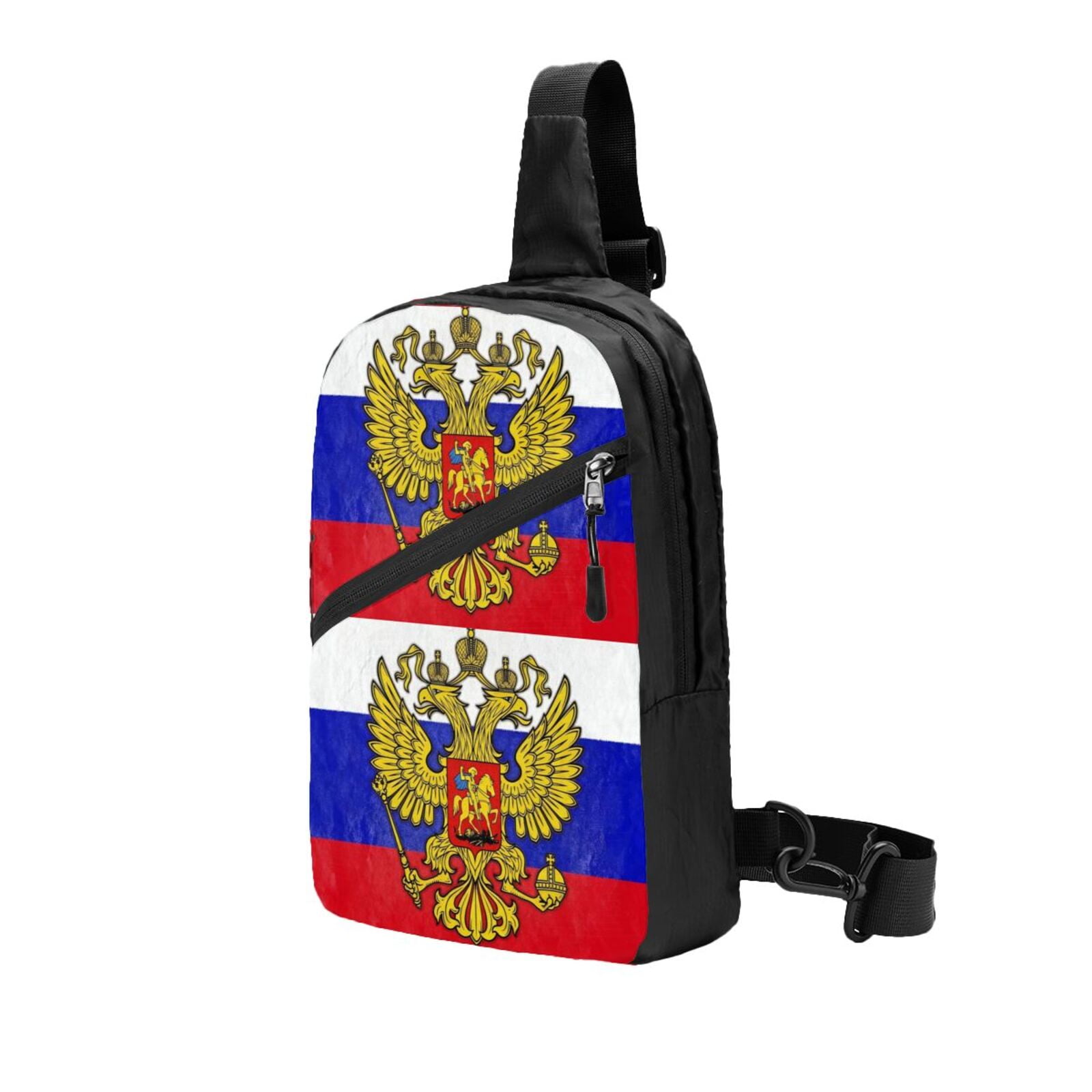 Sling Backpack Travel Hiking Daypack Russian Flag Foldable Crossbody ...