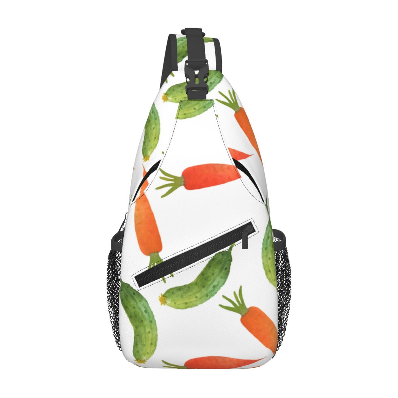 Sling Bag for Men, Carrot cucumber Fanny Pack Crossbody Bags Shoulder ...