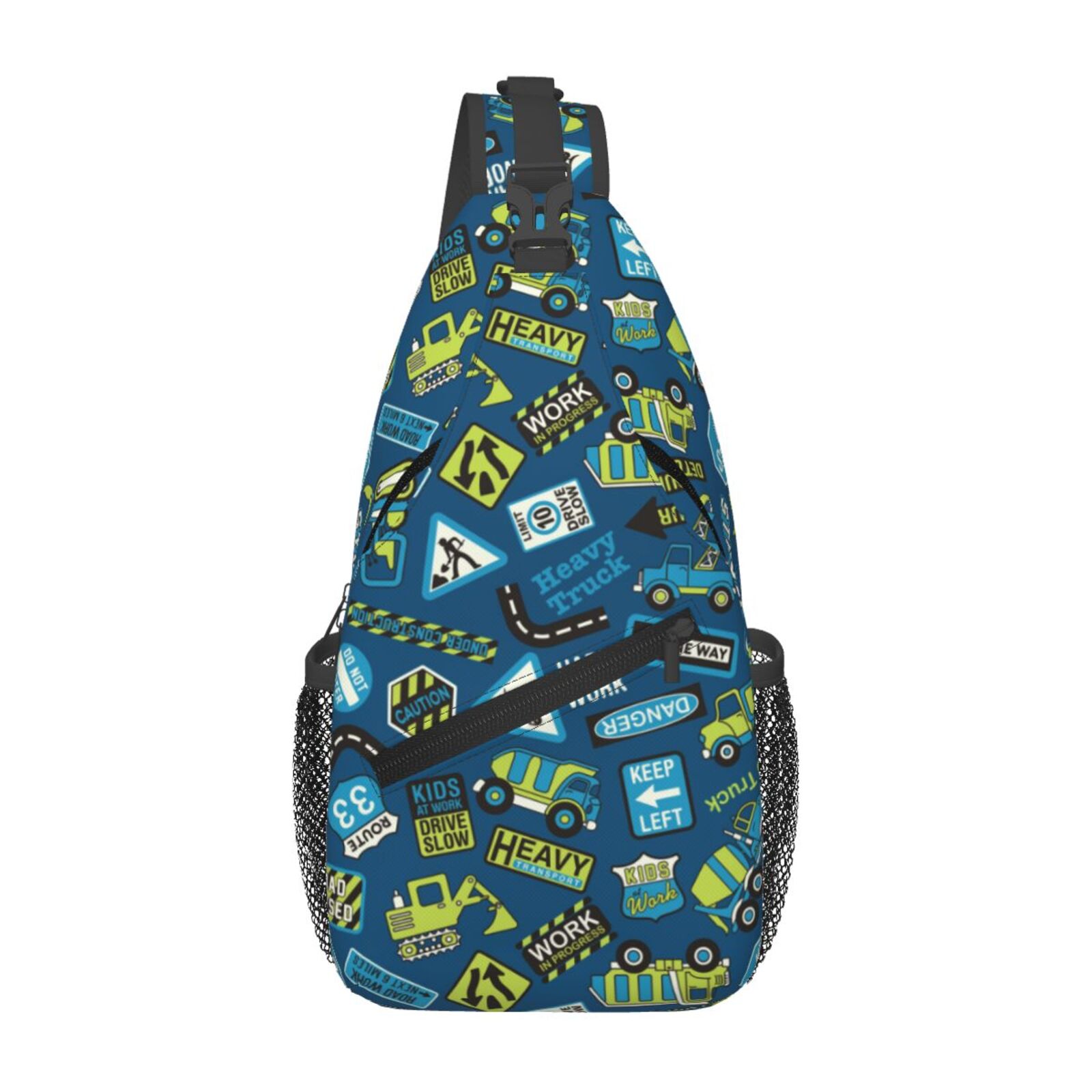 Sling Bag for Men, Cartoon Heavy Machinery Fanny Pack Crossbody Bags ...