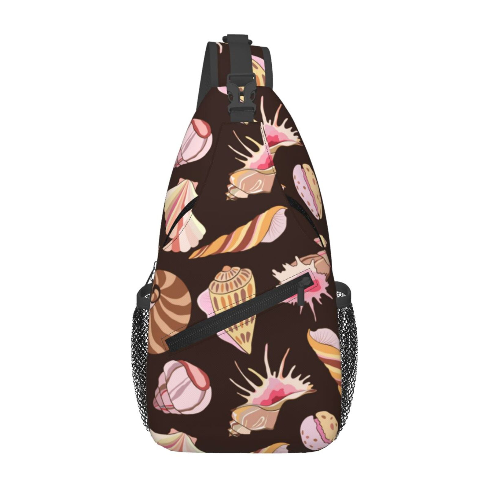 Sling Bag for Men, Conch Shells Print No.9030 Fanny Pack Crossbody Bags ...