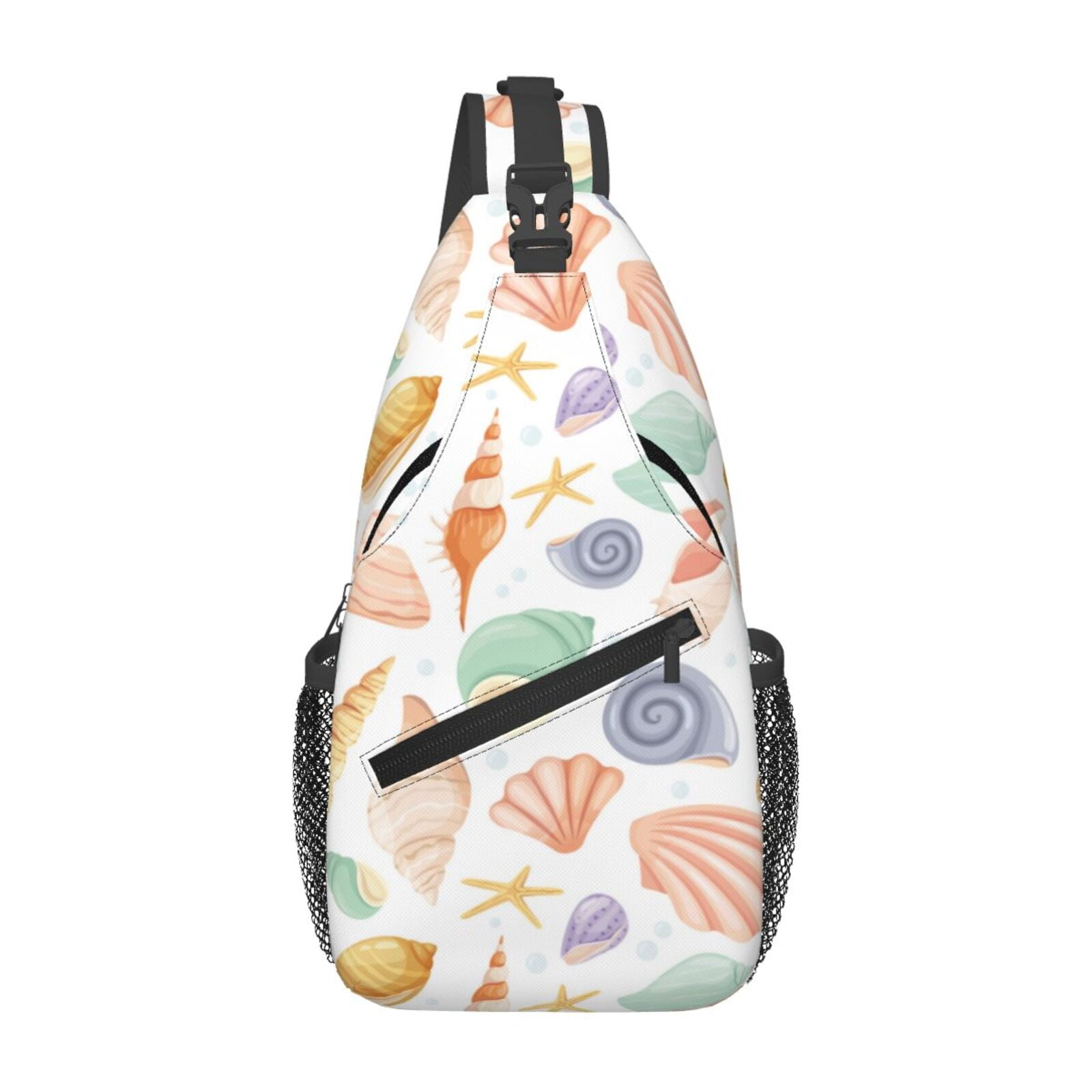 Sling Bag for Men, Conch Shells Print No.9054 Fanny Pack Crossbody Bags ...