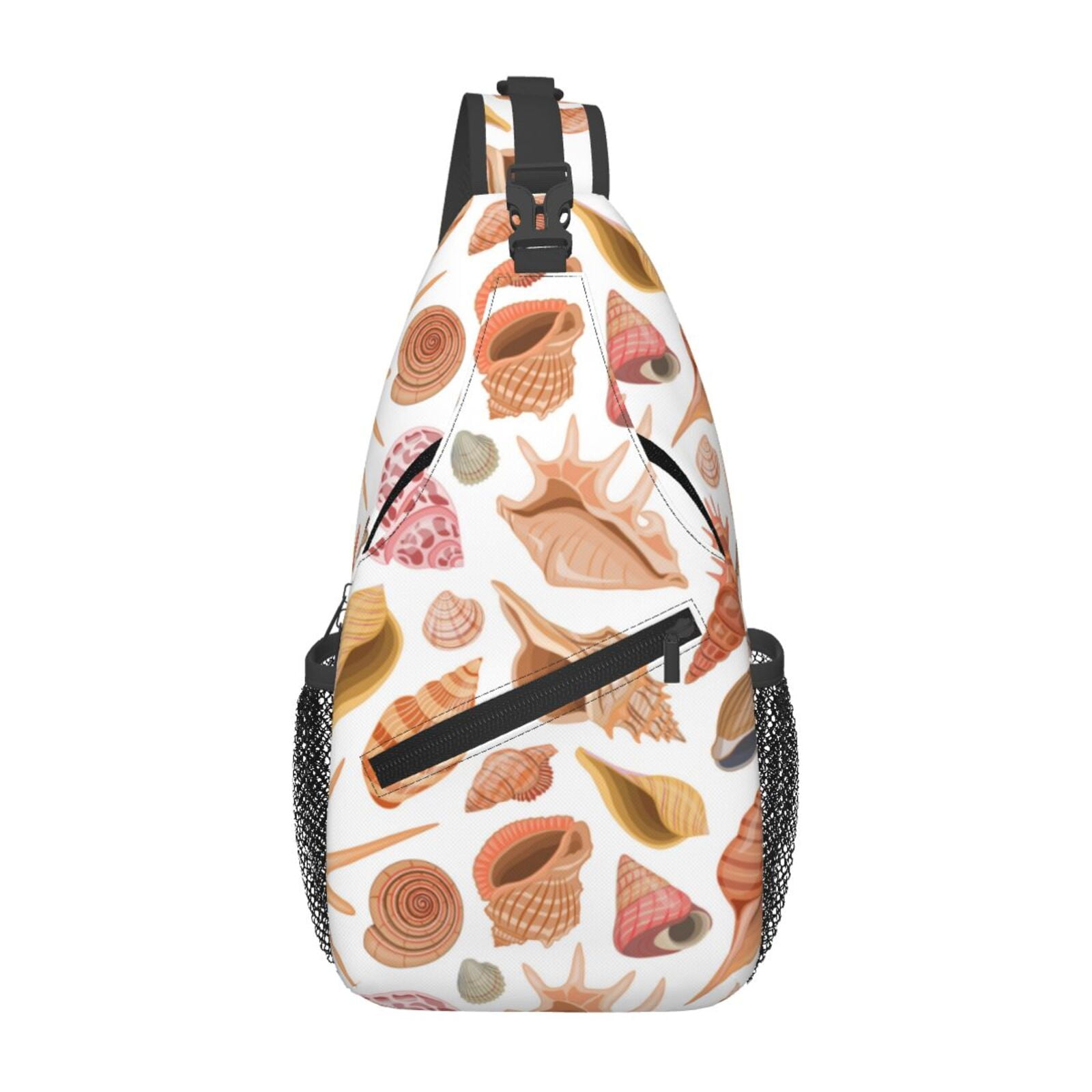 Sling Bag for Men, Conch Shells Print No.9070 Fanny Pack Crossbody Bags ...