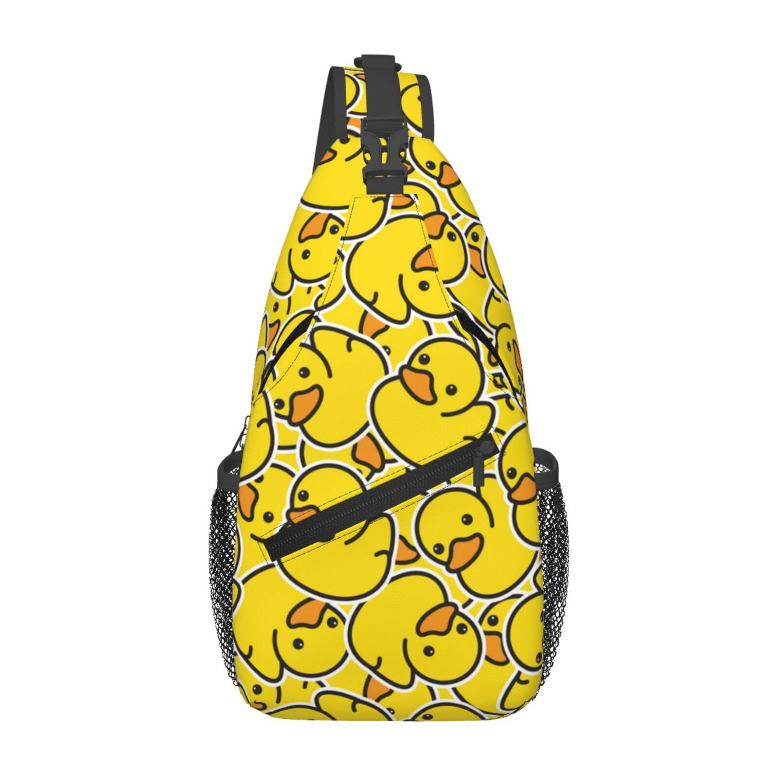 Sling Bag for Men, Ducky Cartoon Animal Yellow Fanny Pack Crossbody ...