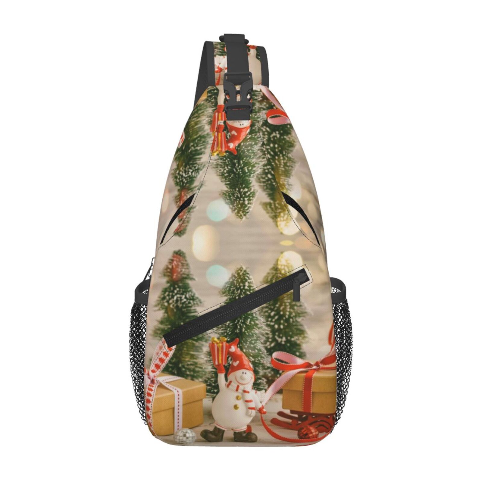 Sling Bag for Men, Holiday Christmas Stars Fanny Pack Crossbody Bags ...