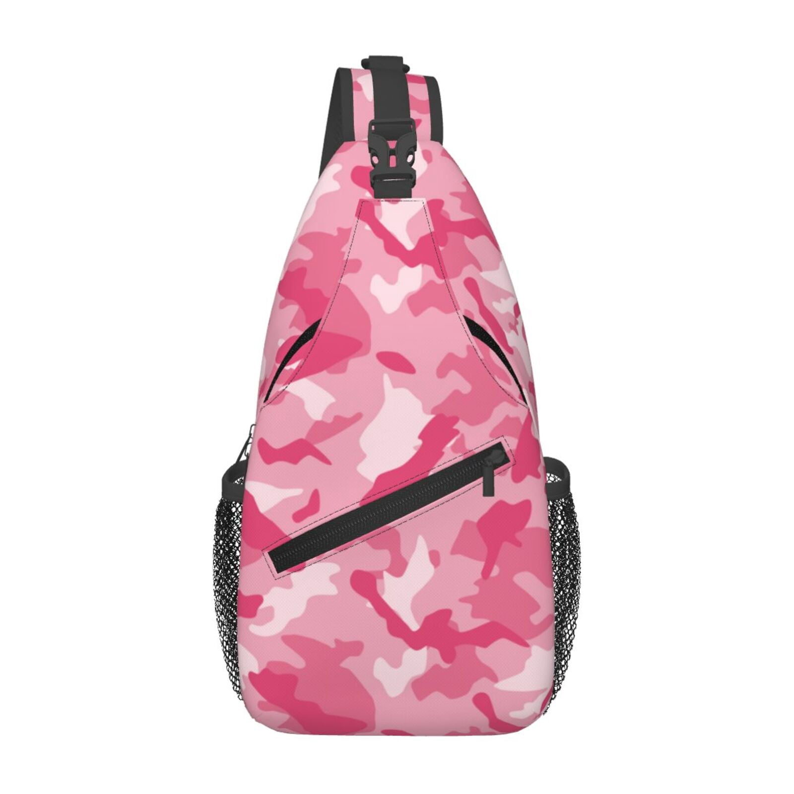 Sling Bag for Men, Pink Camouflage Fanny Pack Crossbody Bags Shoulder ...