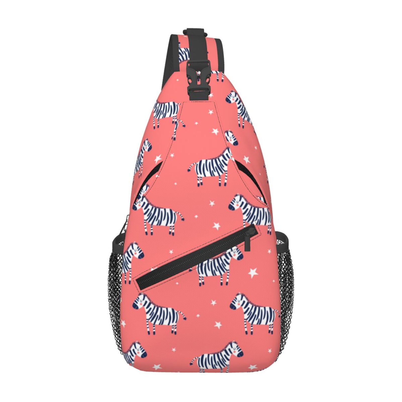 Sling Bag for Men, zebra star cartoon cute Fanny Pack Crossbody Bags ...