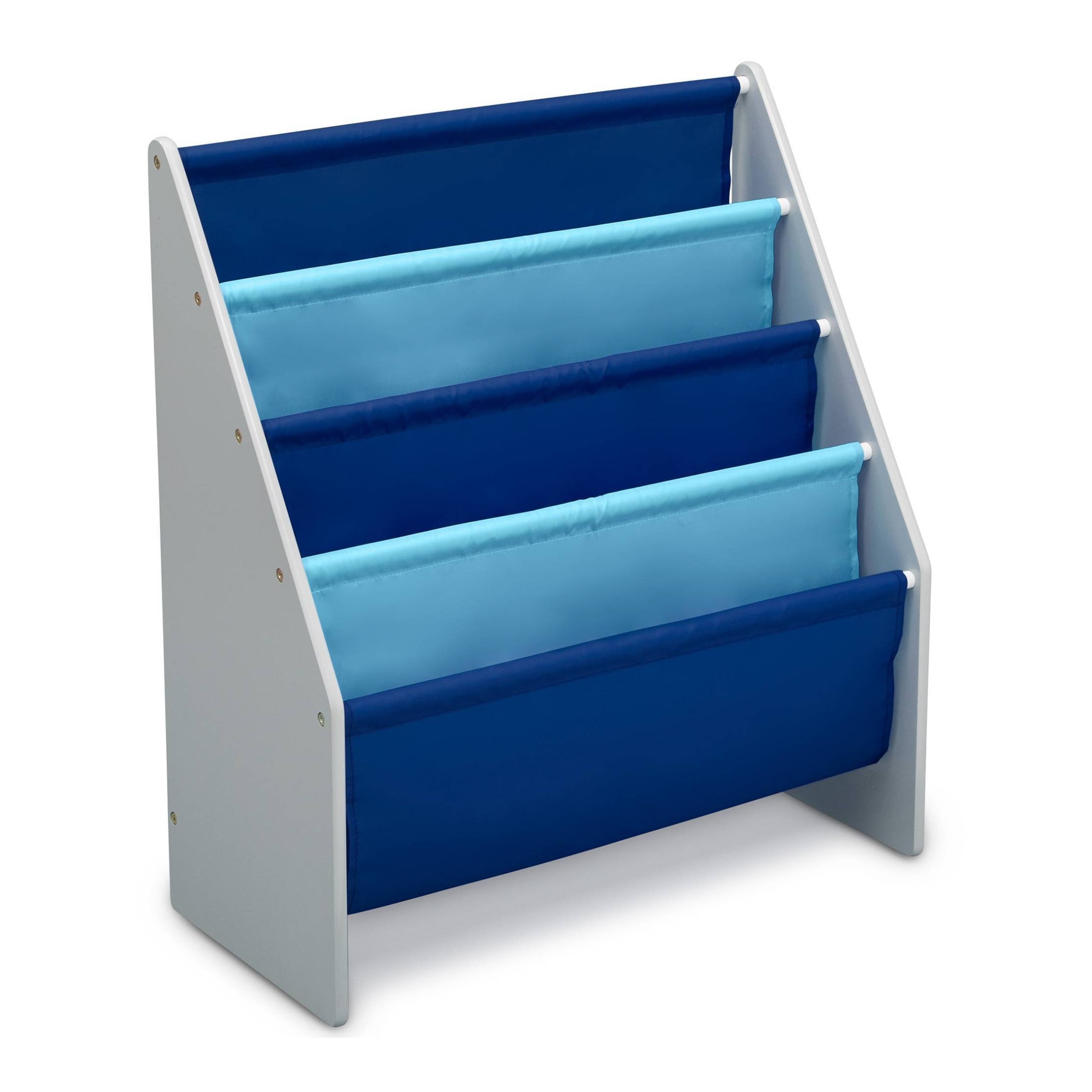 Sling Book Rack Bookshelf for Kids'- Gray/Blue - Walmart.com