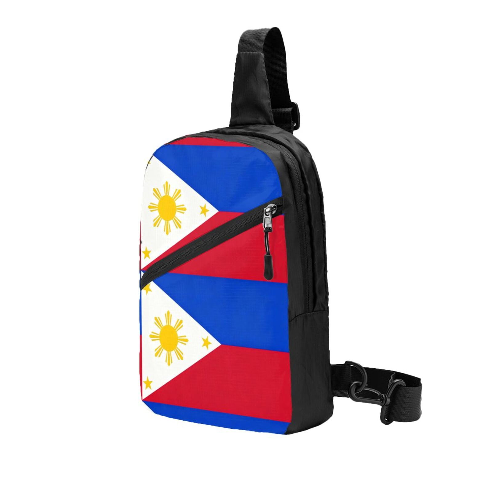 Sling Crossbody Backpack Filipino Flag Collapsible Chest Shoulder Cross ...