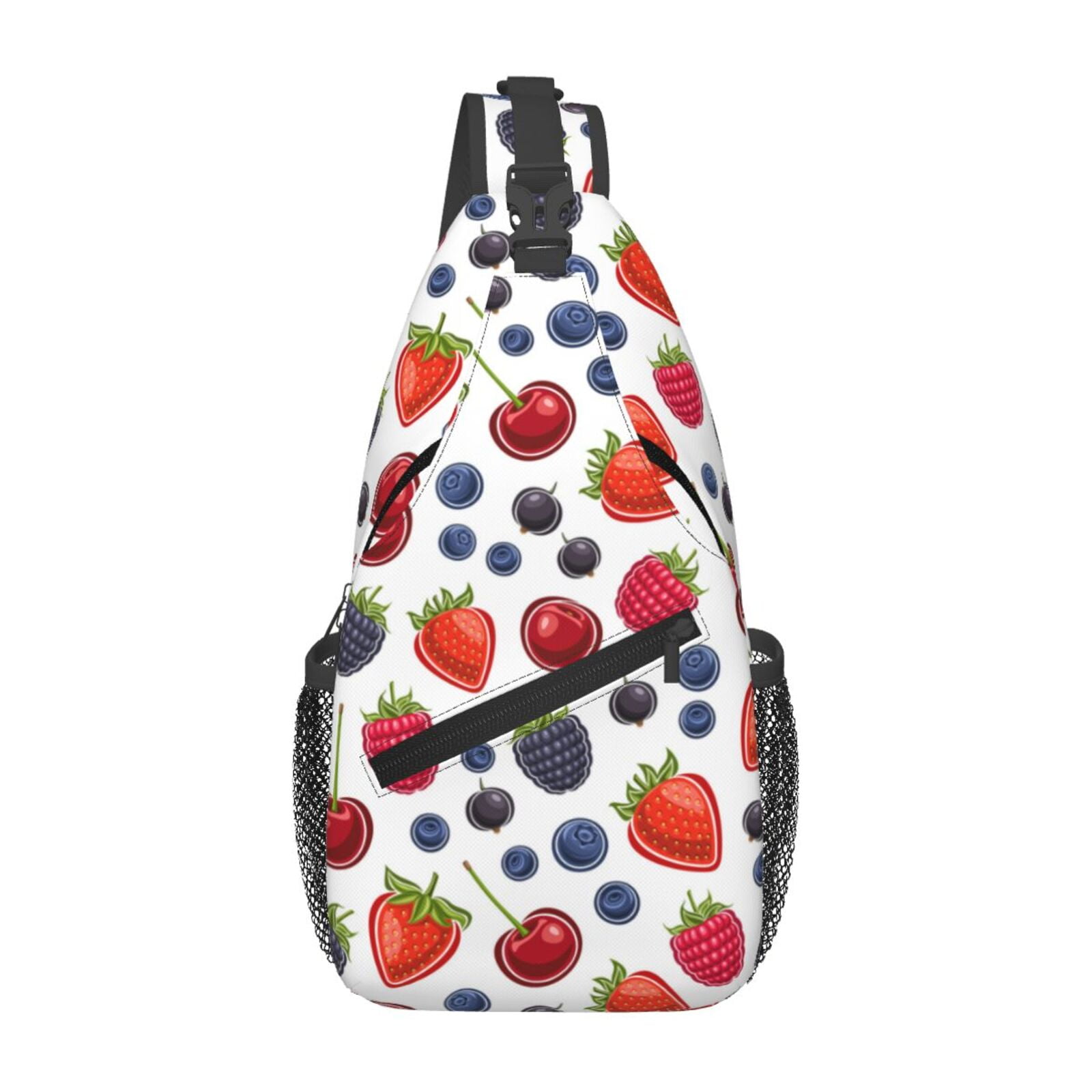 Sling Crossbody Bag for Women and Men Blueberry Print berry Small Sling ...