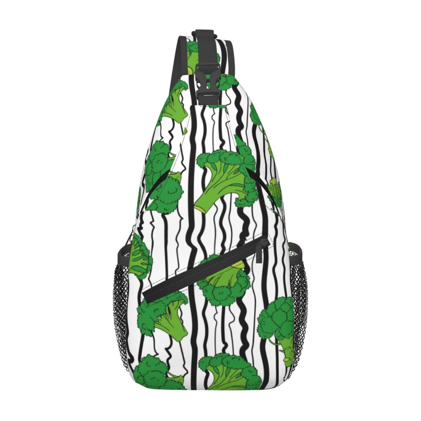 Sling Crossbody Bag for Women and Men Broccoli 2 Small Sling Backpack ...