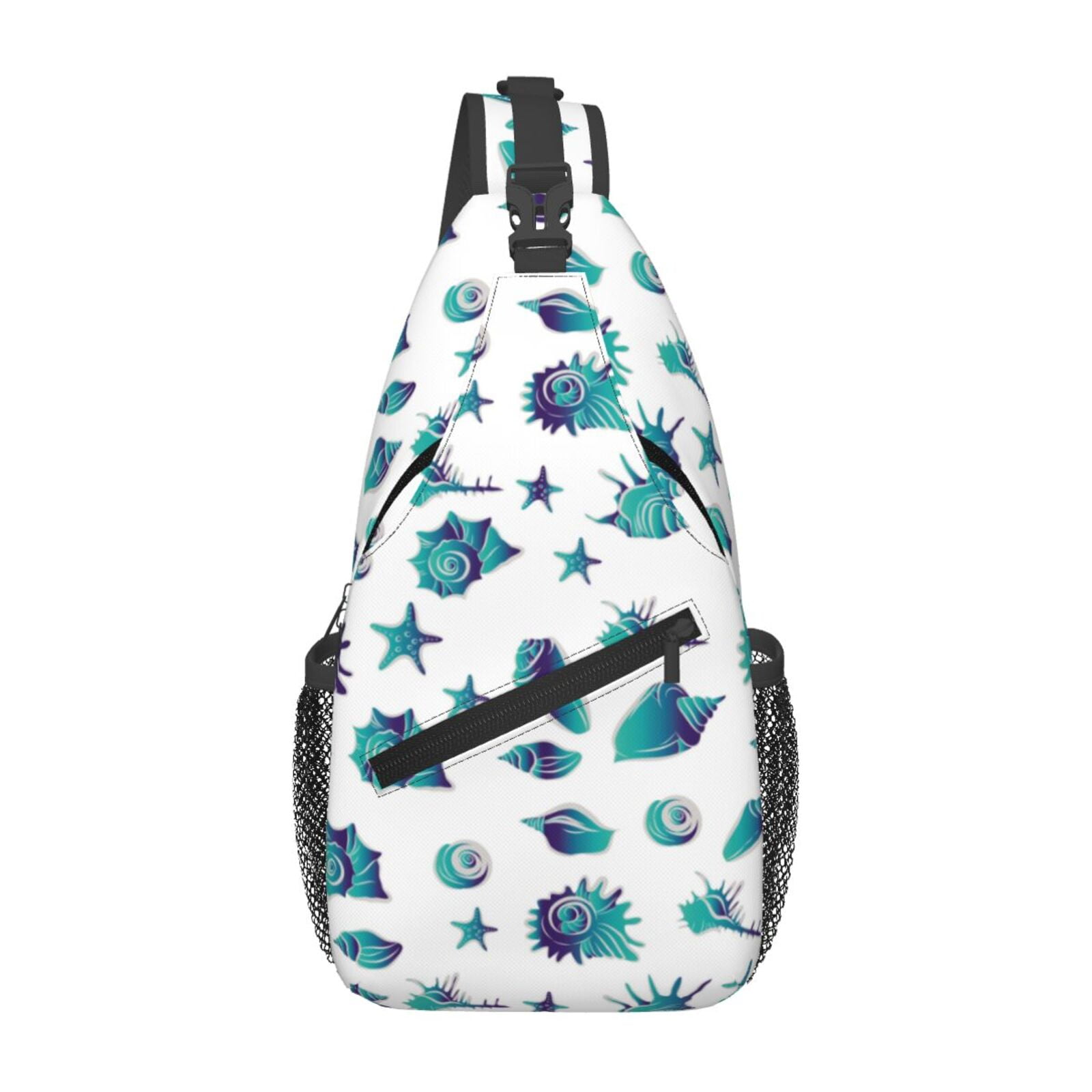 Sling Crossbody Bag for Women and Men Conch Dark Green Small Sling ...