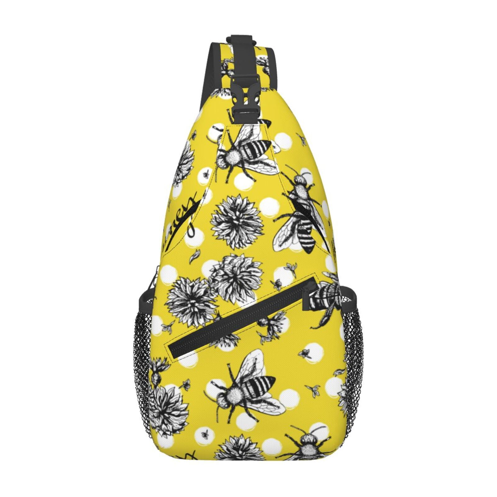 Sling Crossbody Bag for Women and Men Honeybee Small Sling Backpack, Chest Bag Daypack Crossbody ...