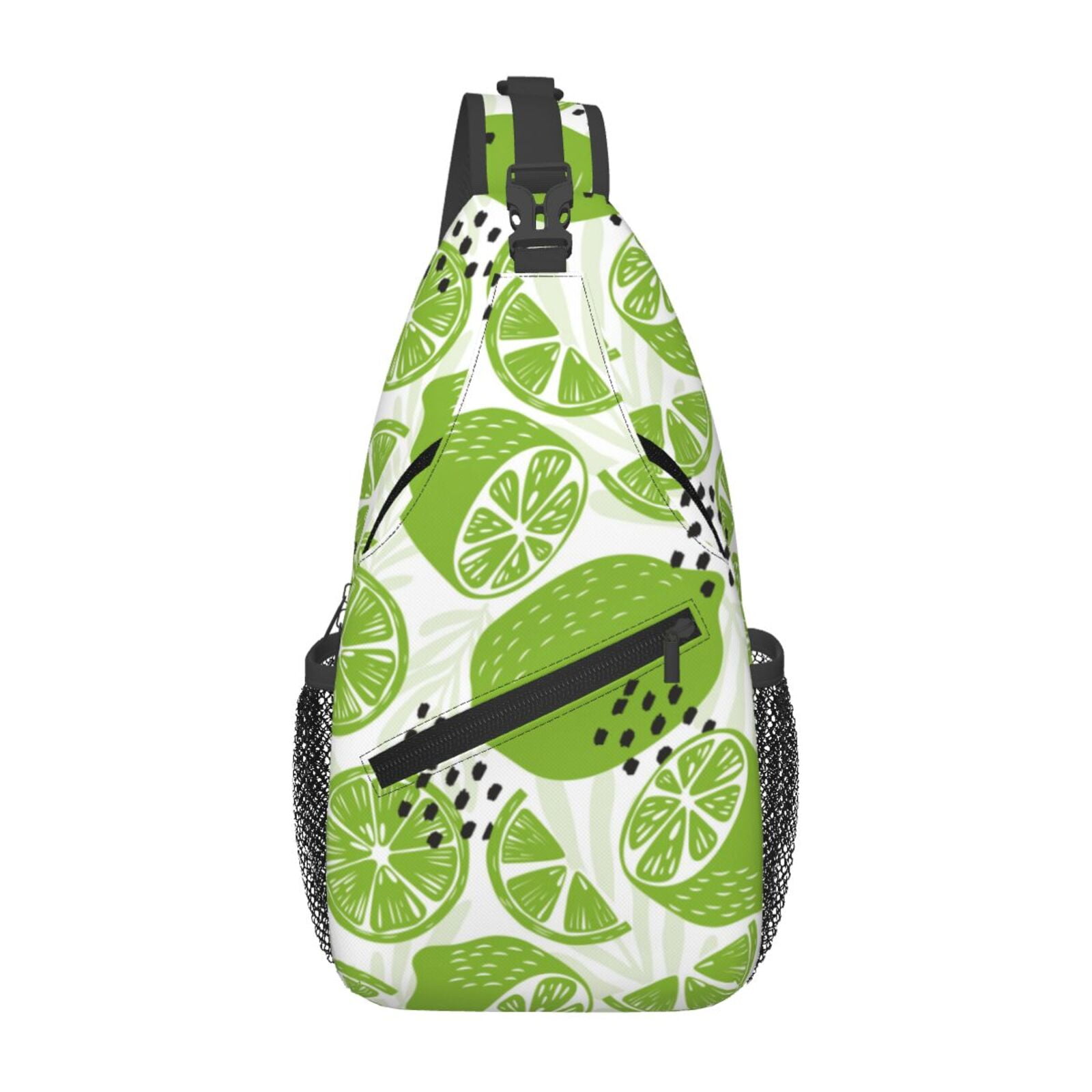 Sling Crossbody Bag for Women and Men green Various lemons Small Sling ...