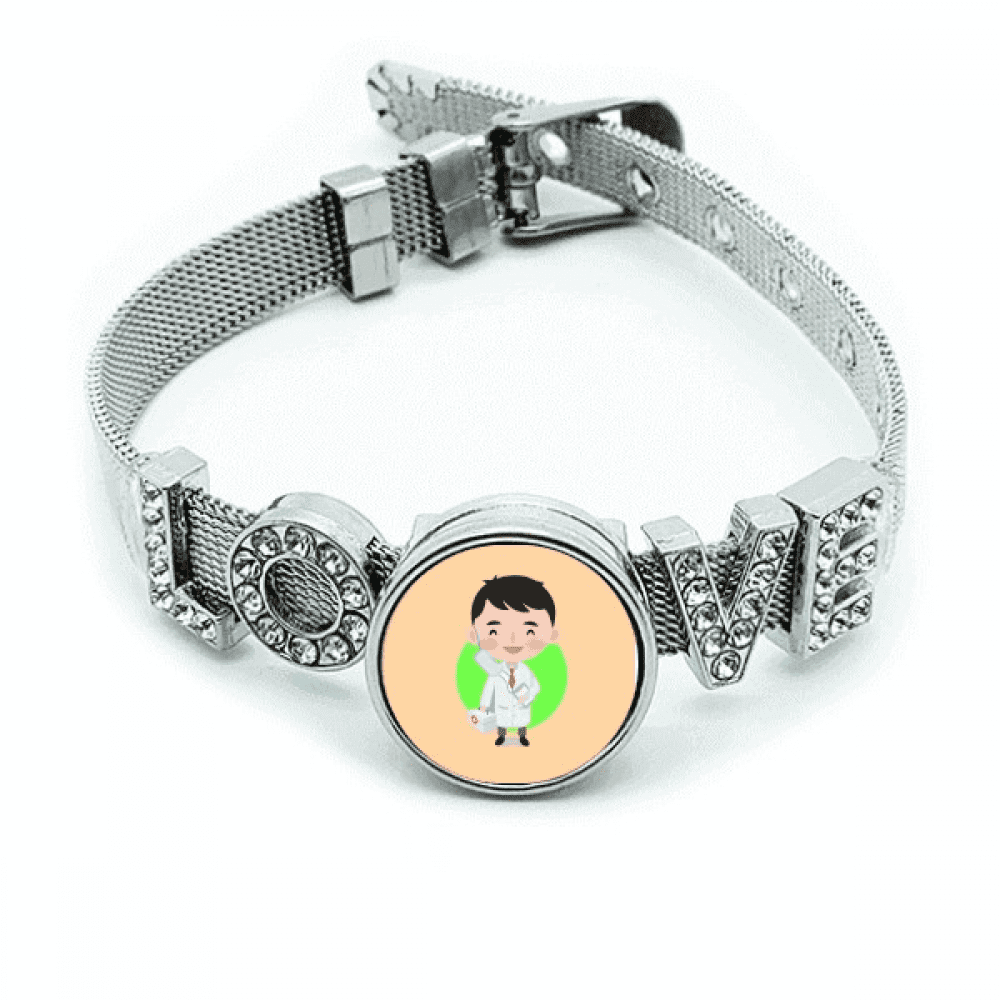 Sling Doctor Nurse Treatment Job Bracelet Wristband Crystal Love ...