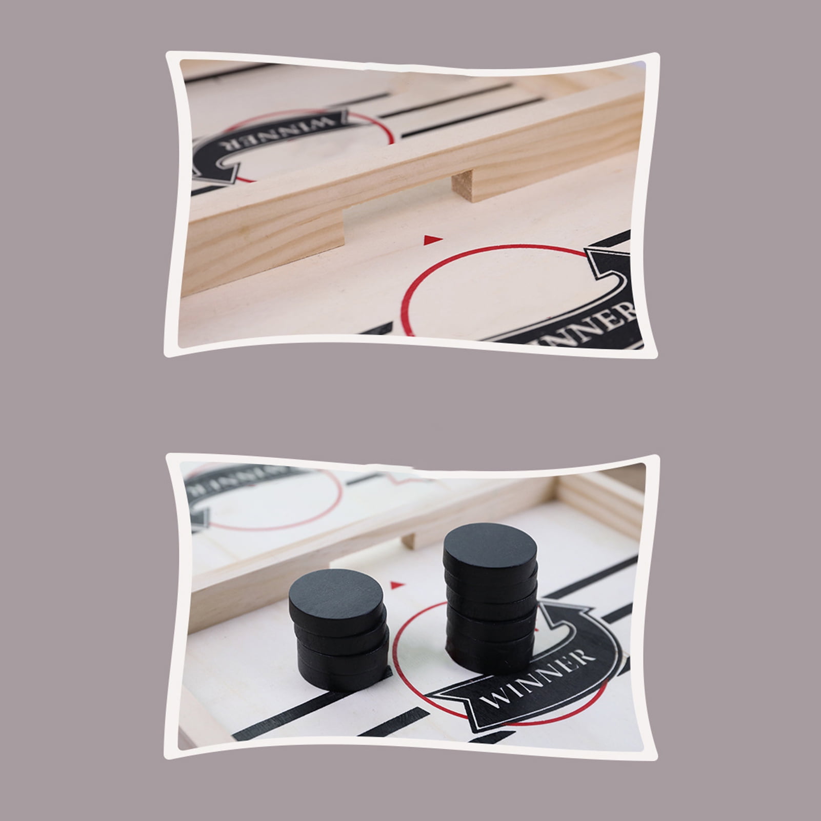 Sling Puck Game,Battle 2 In Puck Toy Table 2 In 1 Wooden Chess Child ...