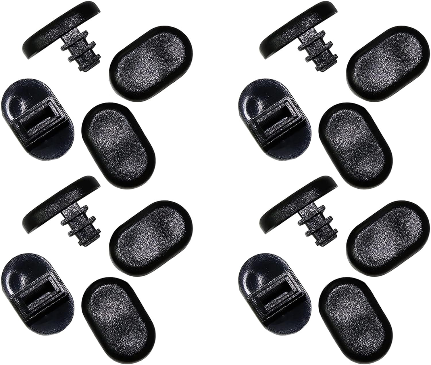 Sling Rail END CAPS 1-1/4" x 3/4" Oval Sling Insert Fits Agio Furniture ...