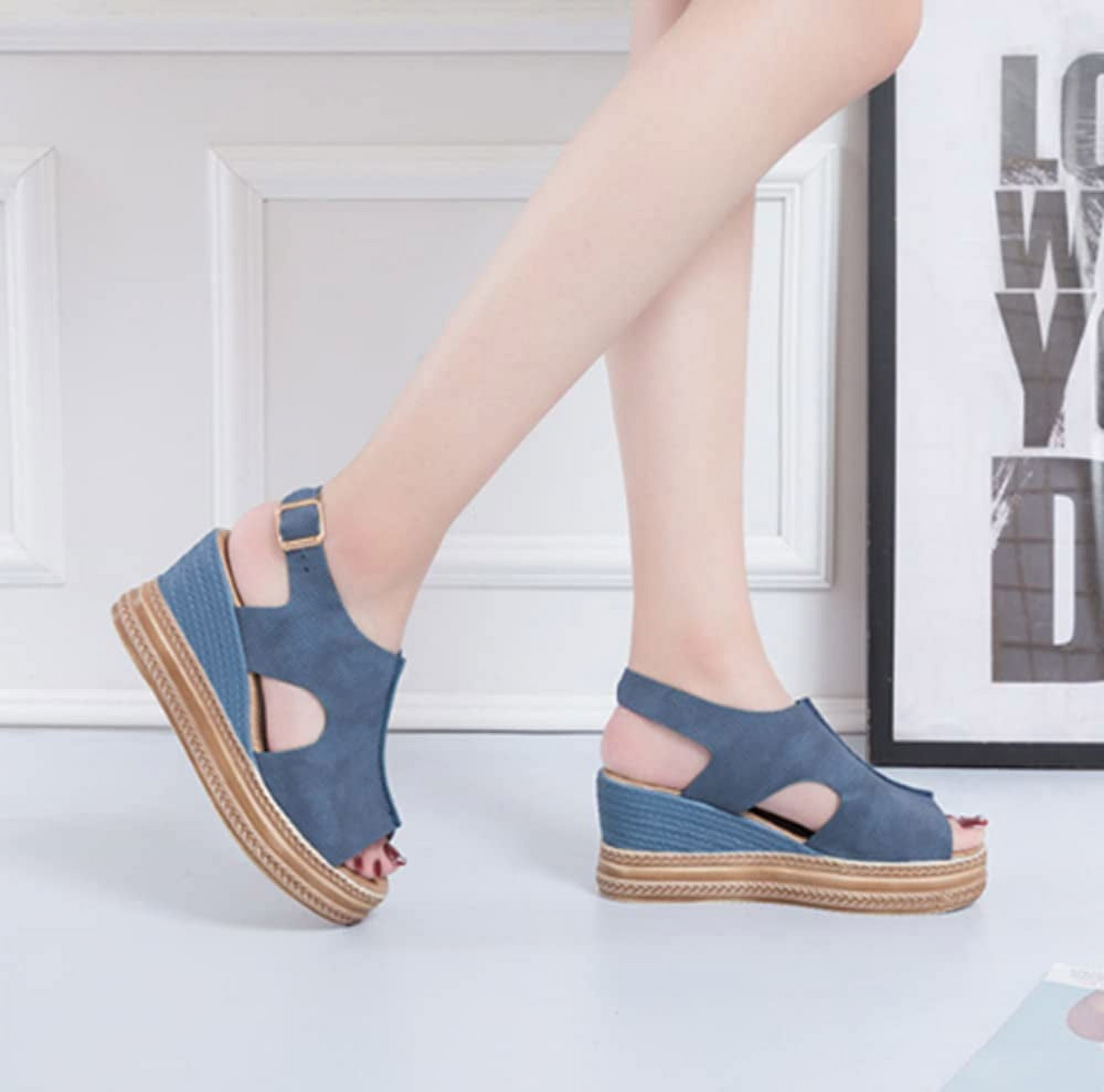 Slingback Sandals for Women Comfort Heels Summer Fish Mouth Open Toe ...