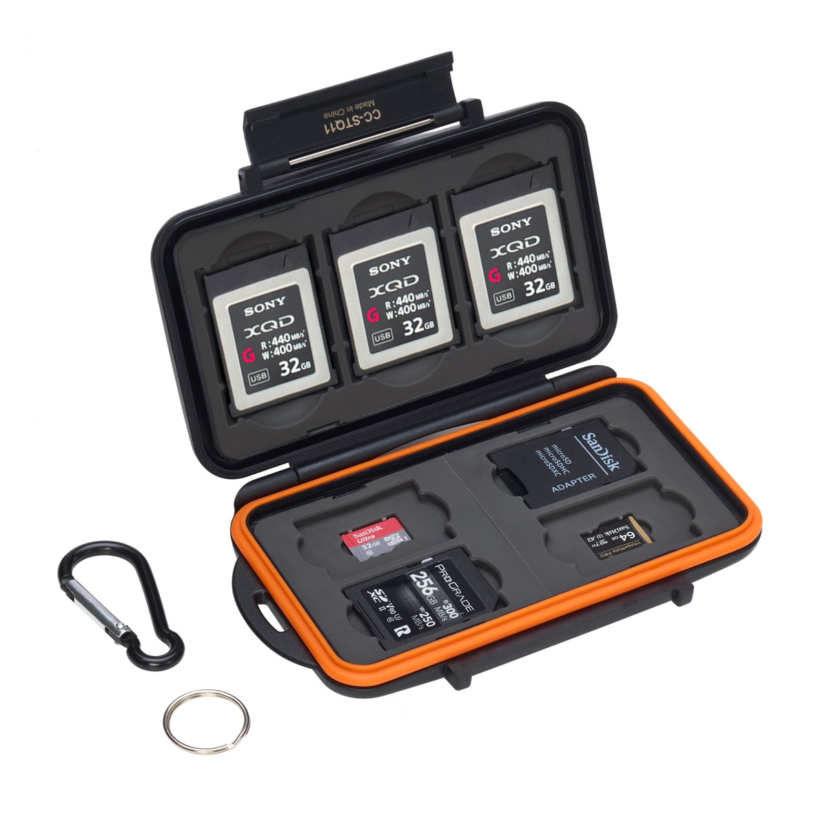 Slinger Card Caddy Memory Card Case for XQD or CFexpress Type-B, SD and ...