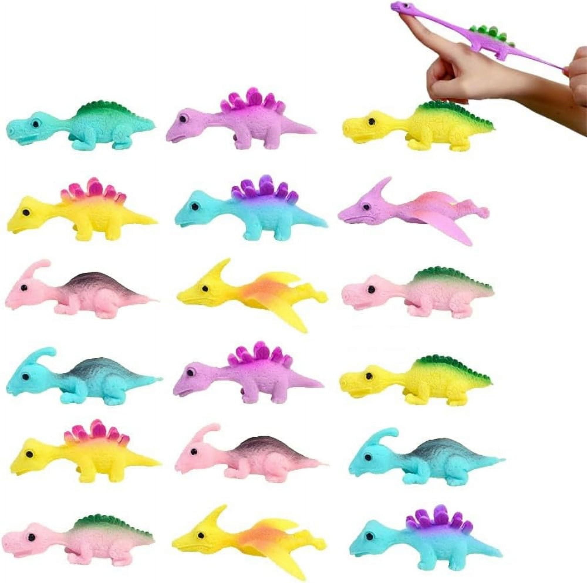 Slingshot Dinosaur Finger Toys, Mini Rubber Flying Dinosaur Toys for ...