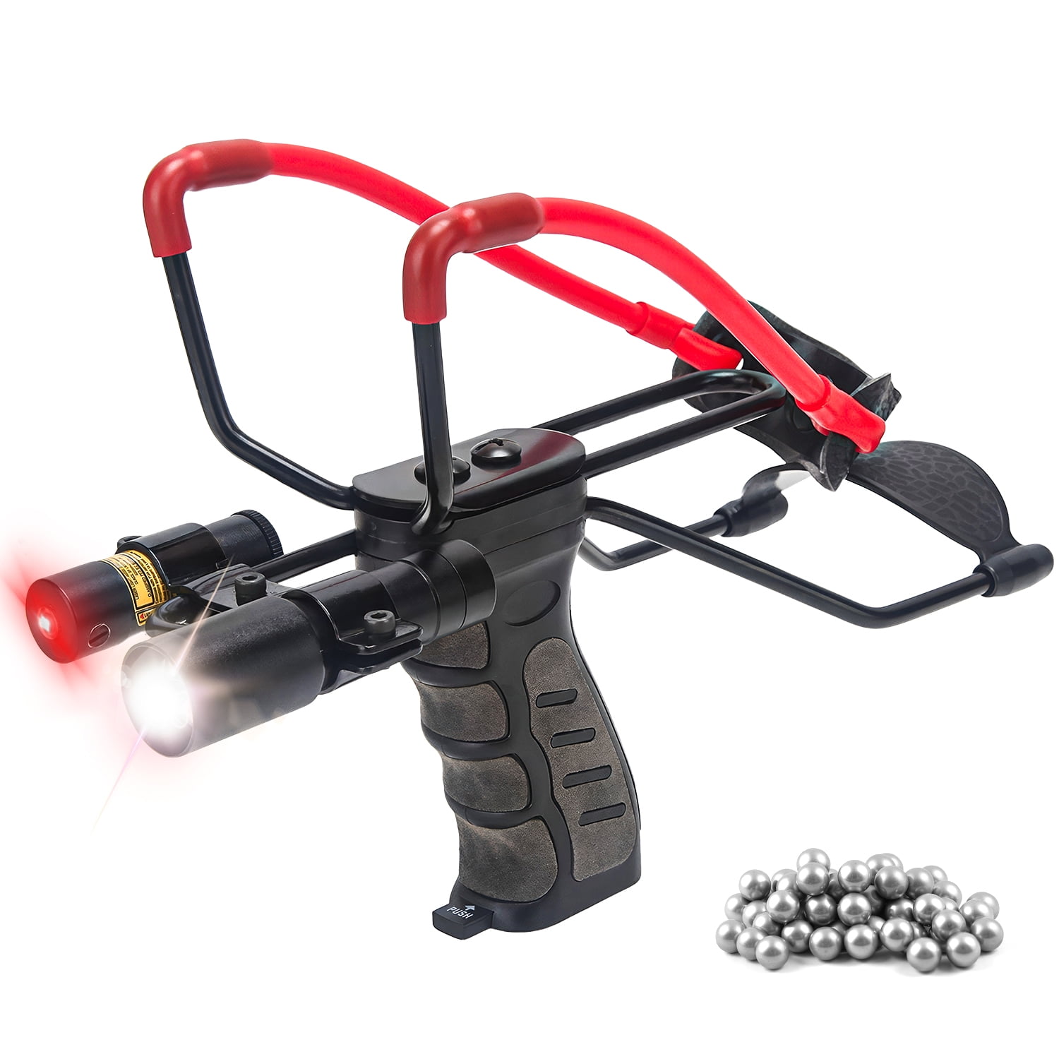 Slingshot with Laser Sight and led Light, Wrist Rocket Hunting ...