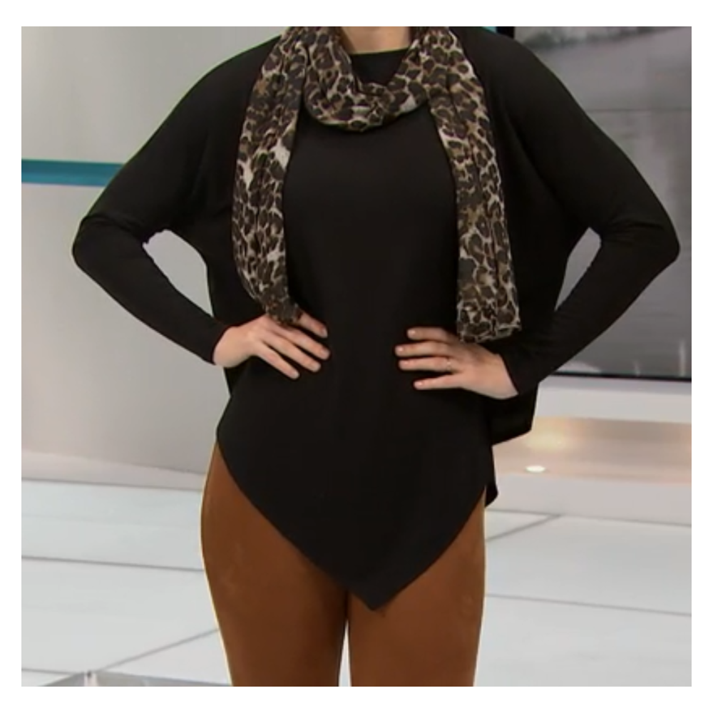 Slinky Brand Long-Sleeve Boat Neck Sweater Tunic in Black, S - Walmart ...