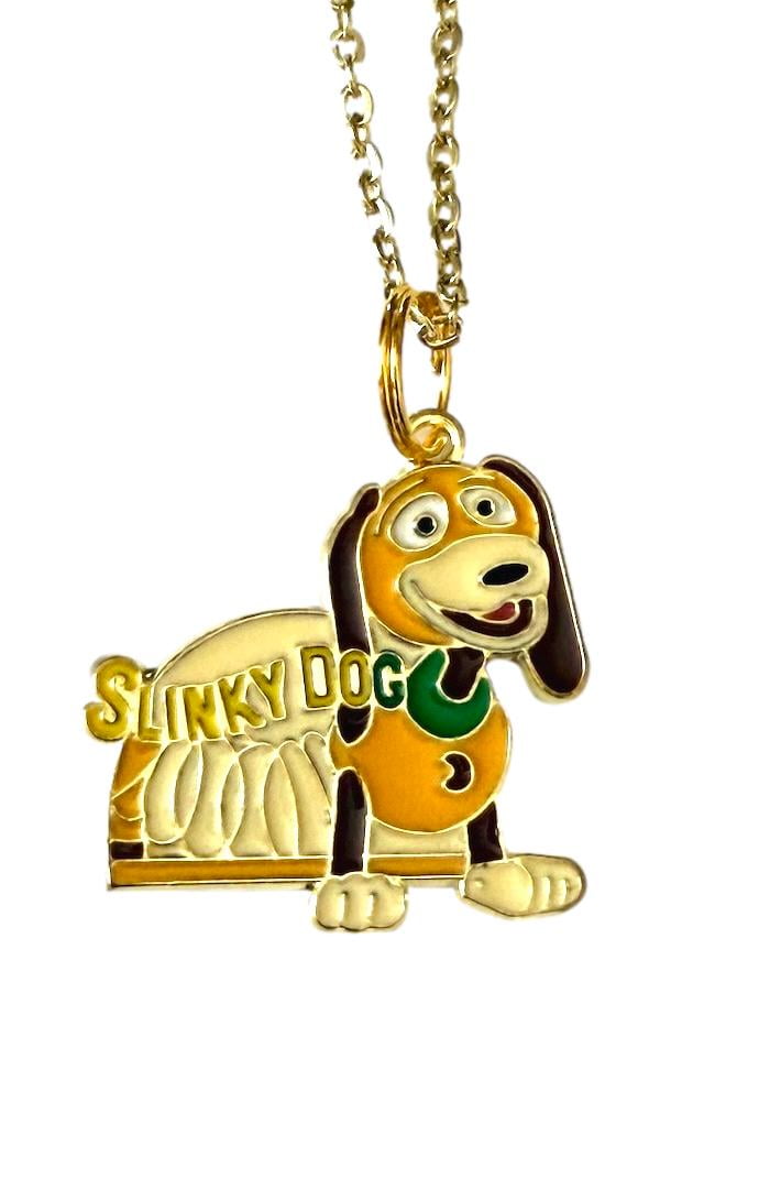 Slinky Dog Cartoon Character Pendant Necklace - Walmart.com