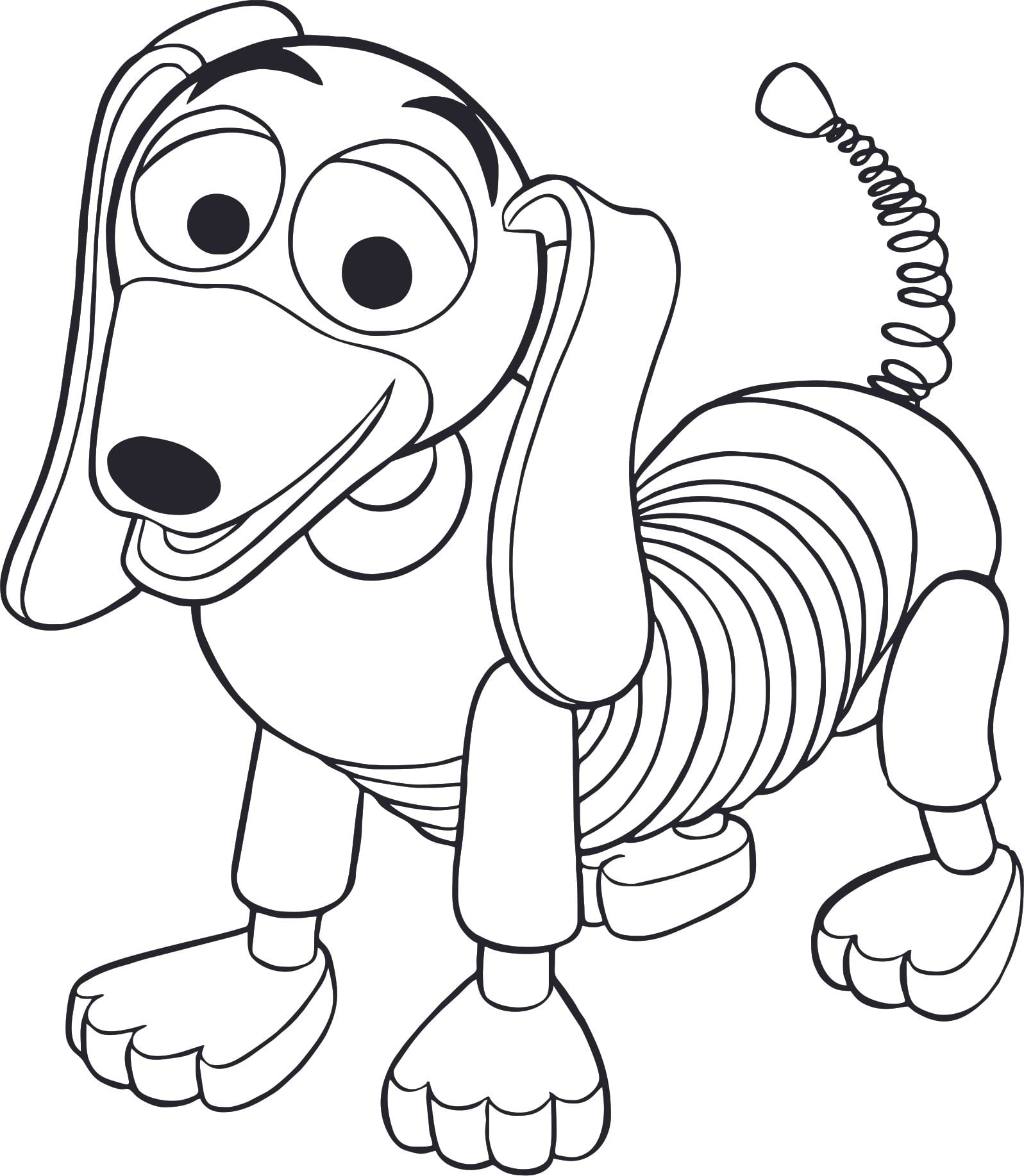 Slinky Dog Silhouette Cartoon Characters Decor Wall Art Vinyl Sticker ...