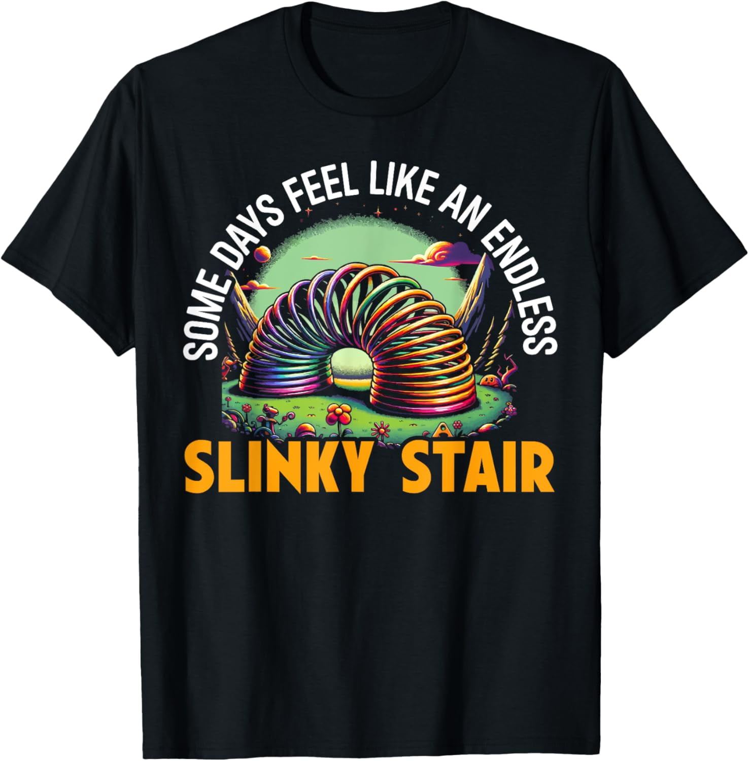 Slinky Toy Slinky Spring Retro 90s Toy Slinkies T-Shirt - Walmart.com