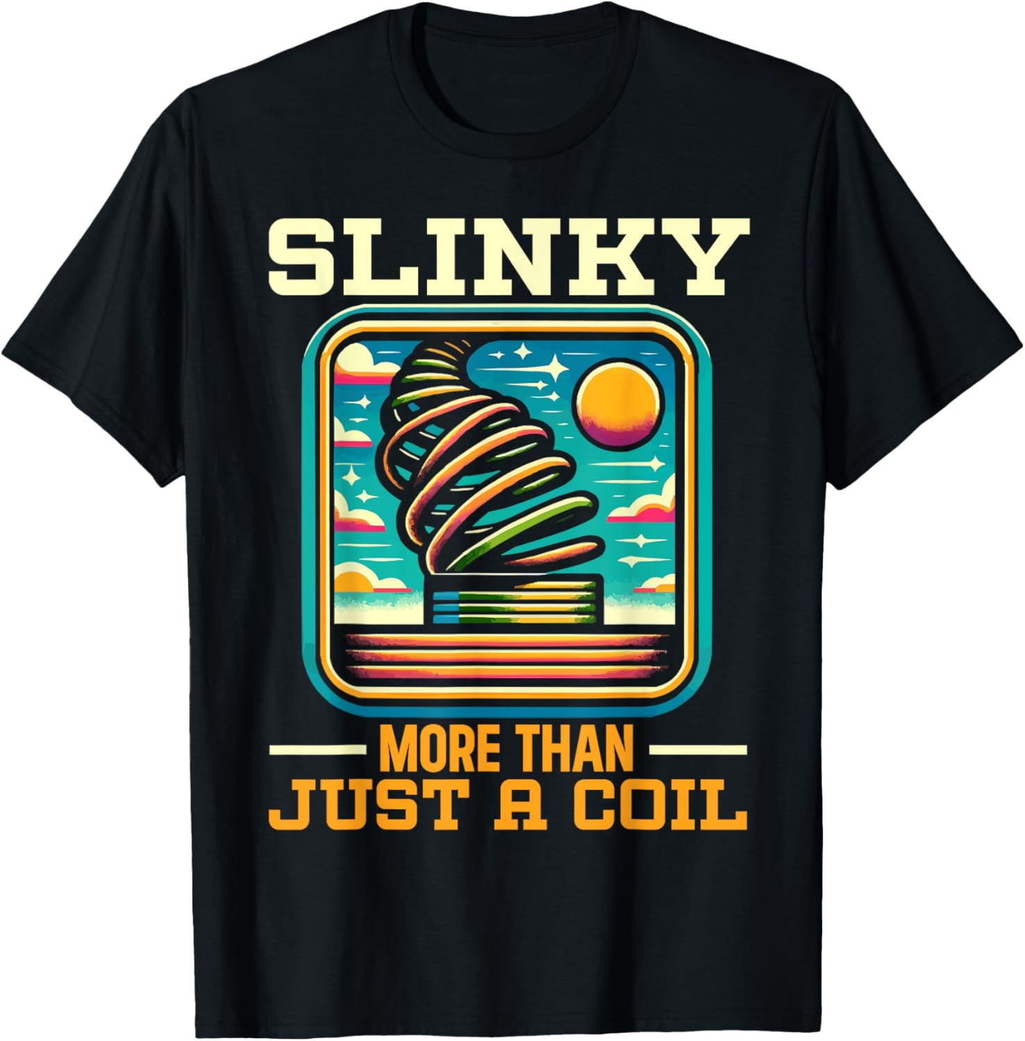 Slinky Toy Slinky Spring Retro 90s Toy Slinkies T-Shirt - Walmart.com