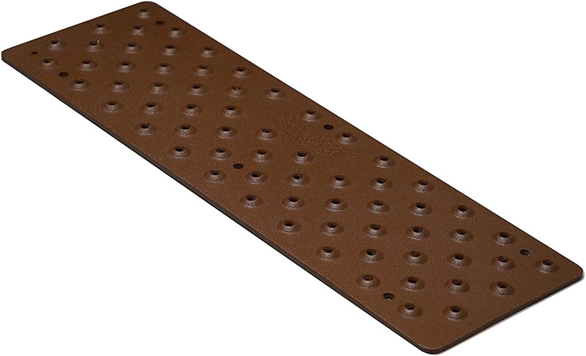 Slip Aluminum Pad, Powder Coated Brown, 3.75" x 12" with Color Matching ...