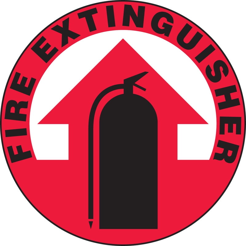 Slip Gard Floor Sign Fire Extinguisher Arrow For House Door Office ...