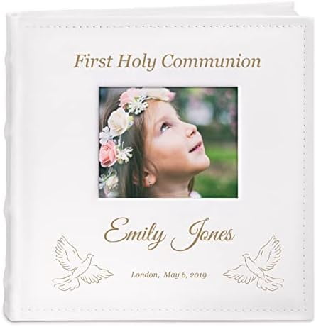 Slip-In Photo Album for kids - Engravable white cover with a photo ...