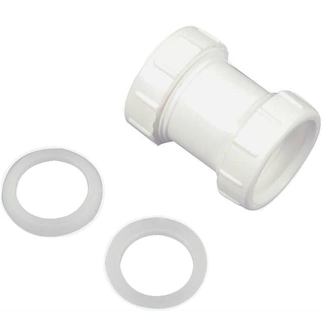 Slip Joint Coupling, 1.5 in., Plastic for Use with Slip Joint Tubes ...