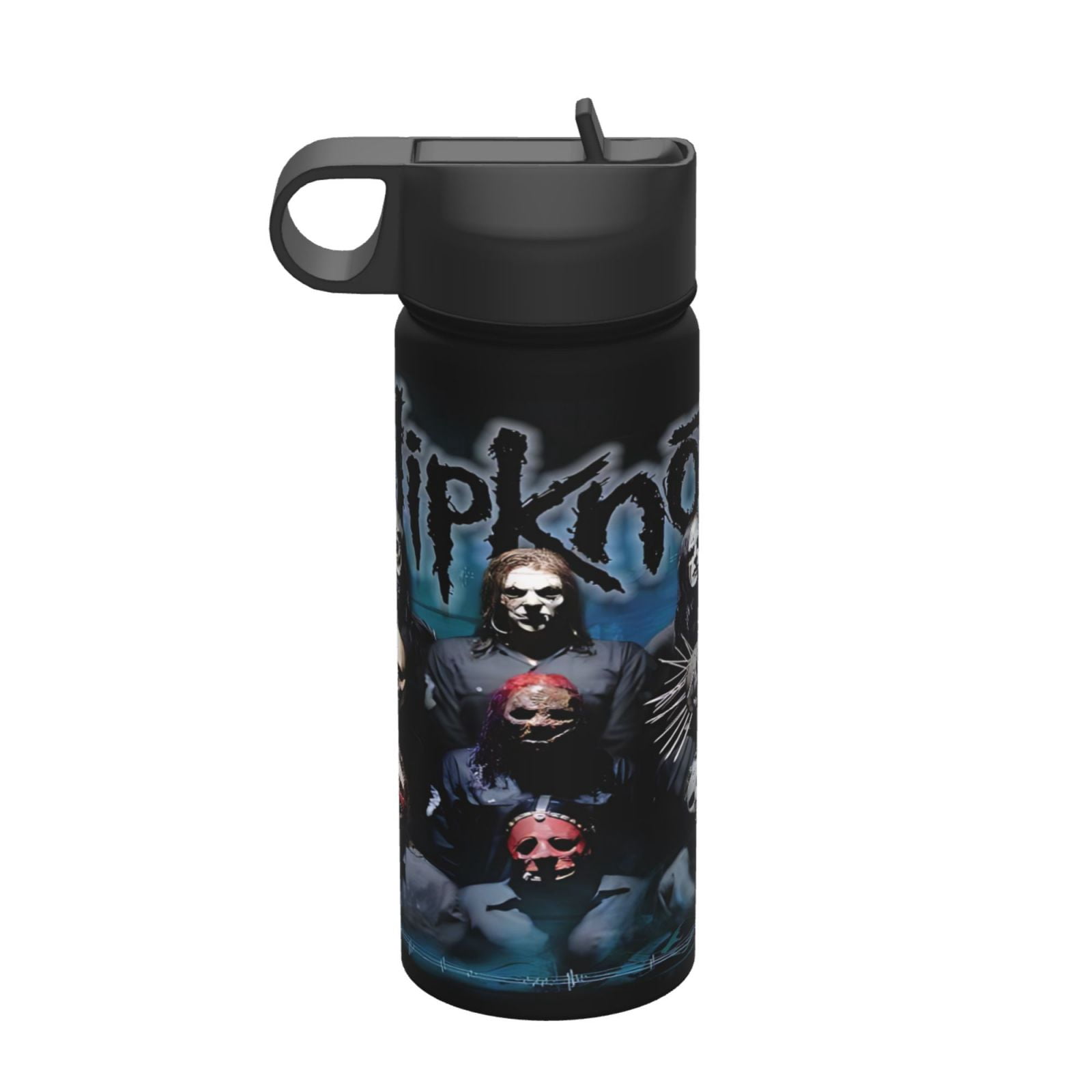 Slip-Kno Insulated Water Bottle With Straw Stainless Steel Metal Vacuum ...