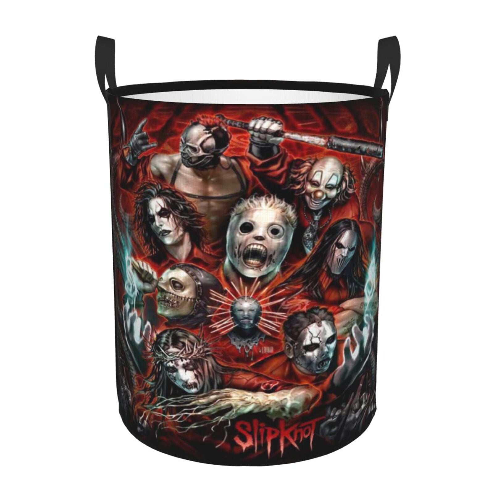 Slip-Kno Laundry Basket with Handle Waterproof Fabric Hamper Laundry Storage Baskets Organizer ...