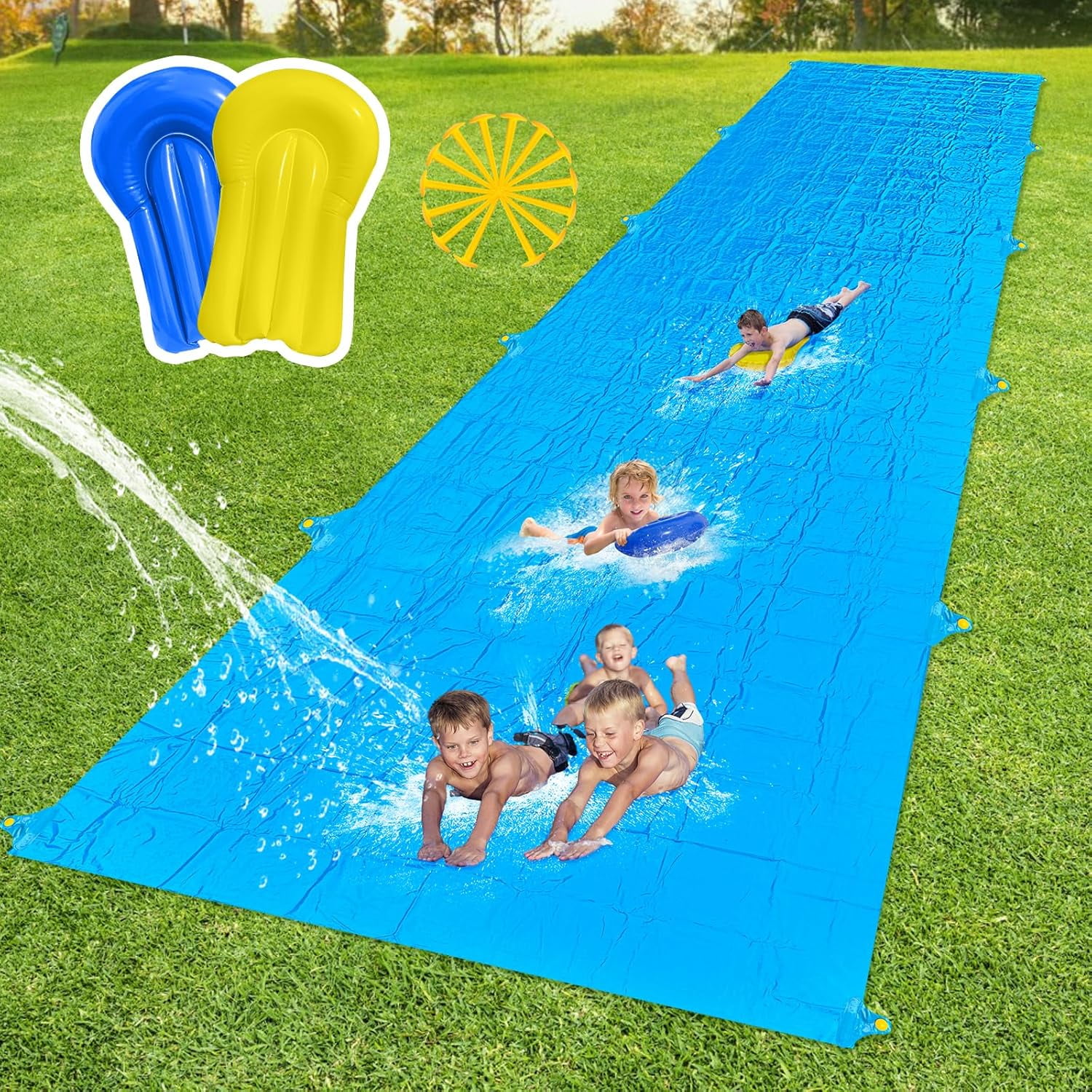 Slip Lawn Water Slide Giant Slip water slides for kids backyard for ...