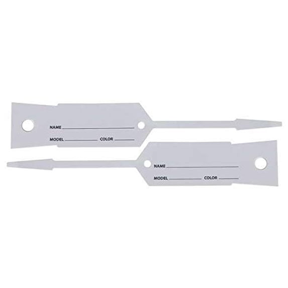 Slip-N-Grip Plastic Car Key Tags, White, 1-3/8" x 2-3/4", 1000 Tags ...