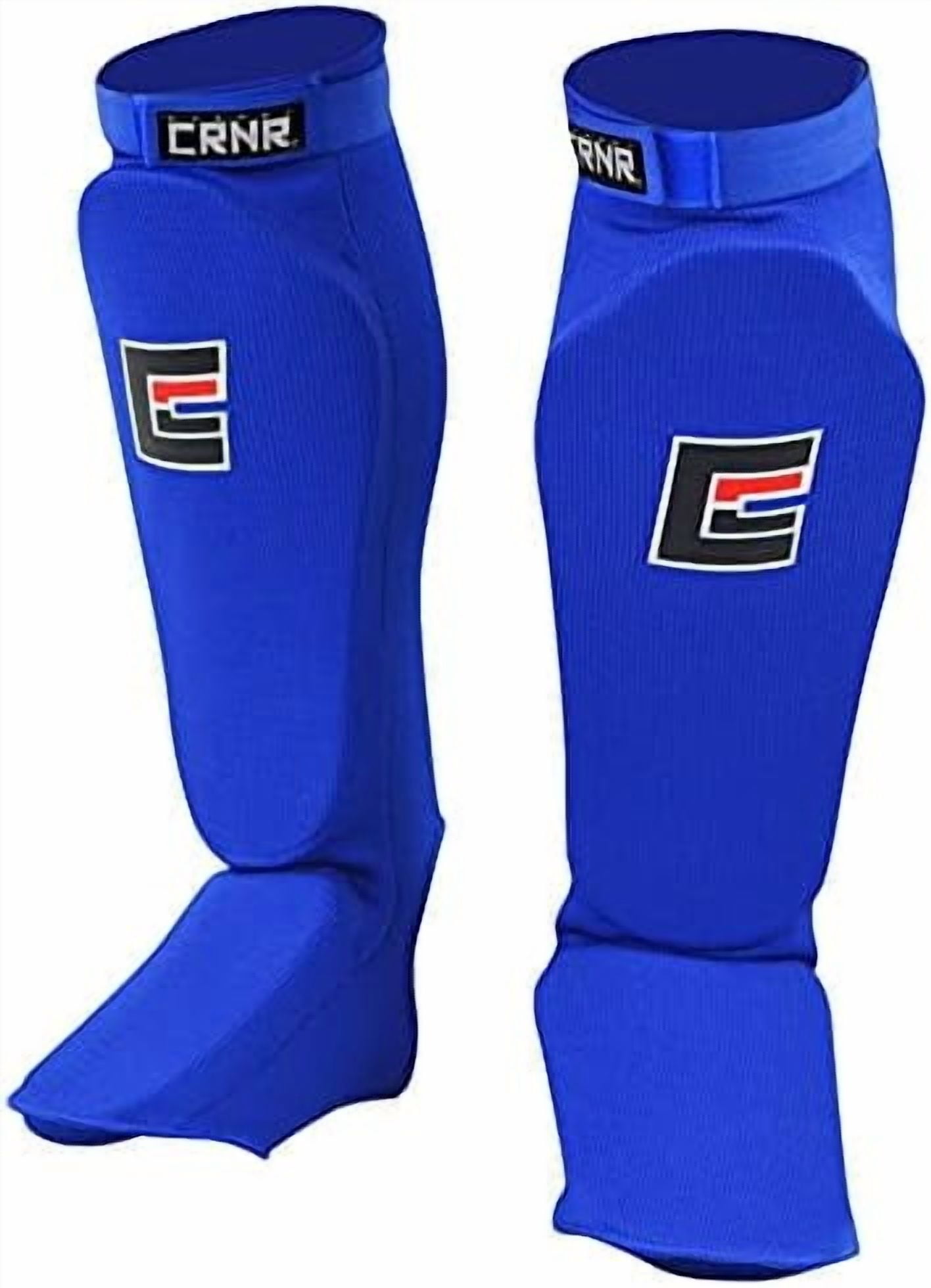 Slip On Elastic Muay Thai Shin Guards – Kickboxing, MMA Sparring and Training Protective Instep ...