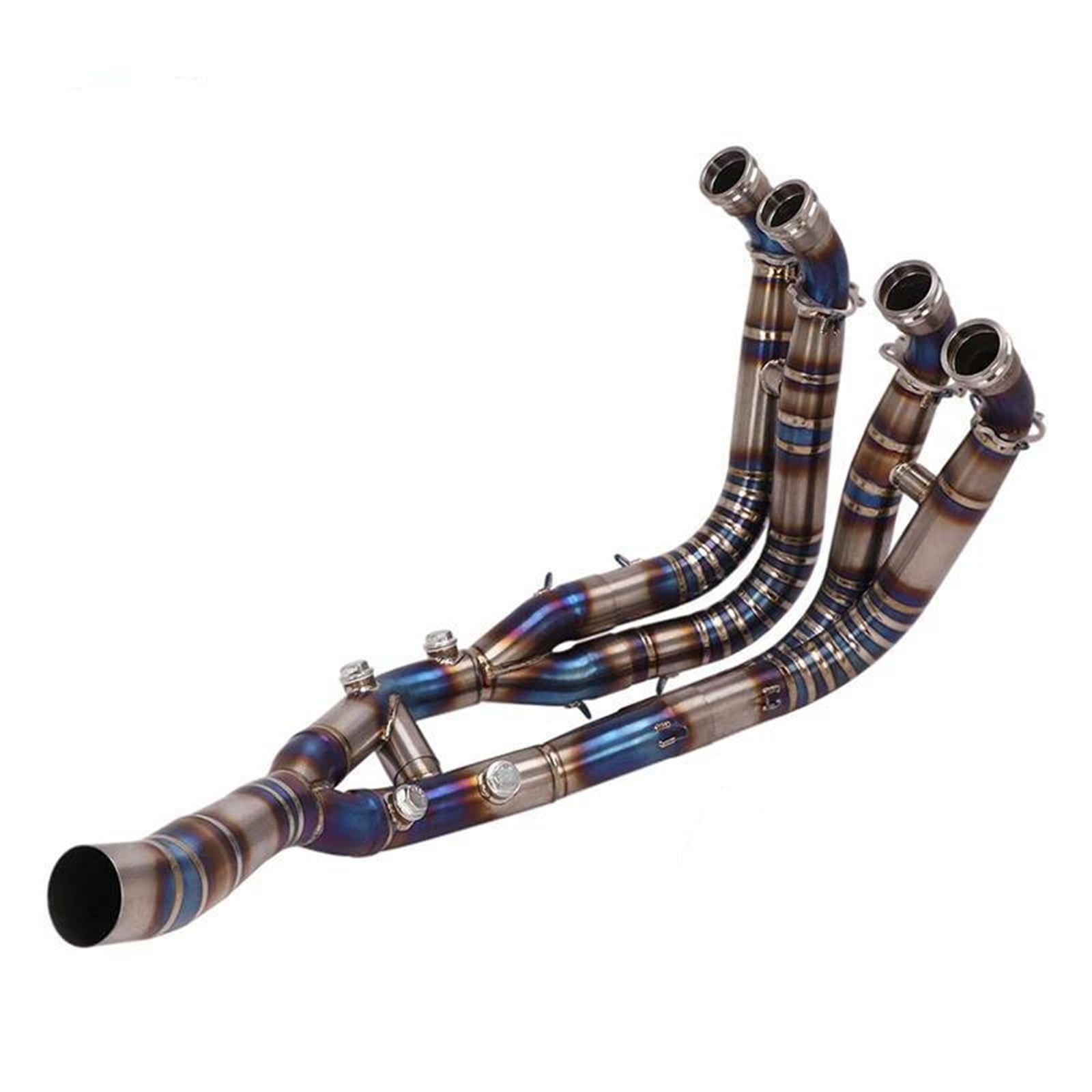 Slip-On Full Motorcycle Exhaust Tube System Header Front Link Pipe For BMW S1000RR 2019-2023 ...