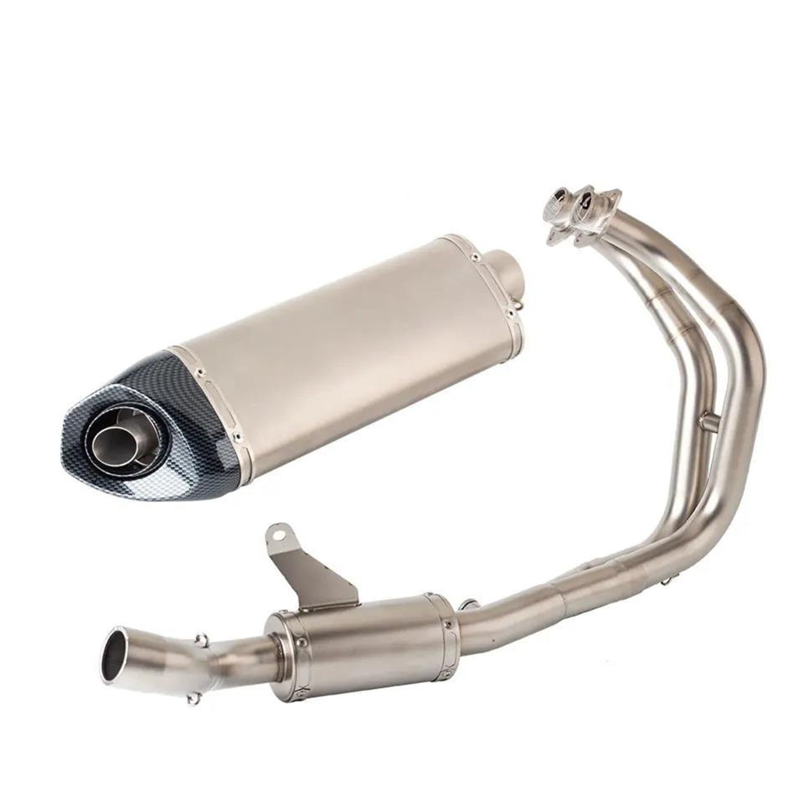 Slip-On Motorcycle Exhaust Tube Full System Header Front Link Pipe ...