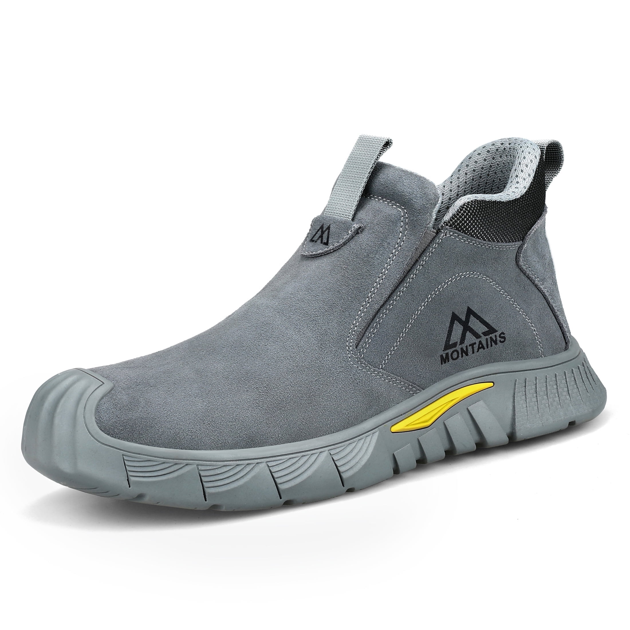MANLEGU Steel Toe Non Slip Shoes Comfortable Work Shoes Indestructible ...