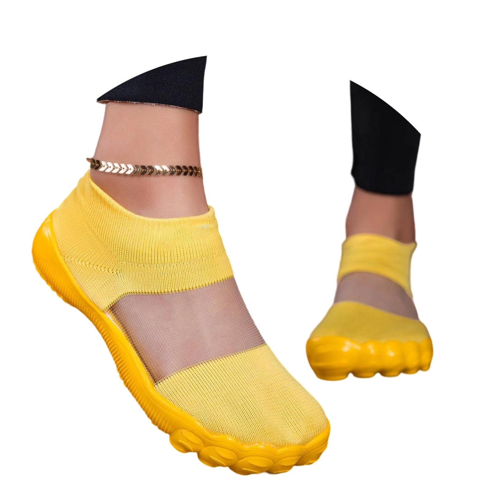 Slip-On Water Shoes, Mesh Upper, Barefoot Quick-Dry Aqua Shoes for ...