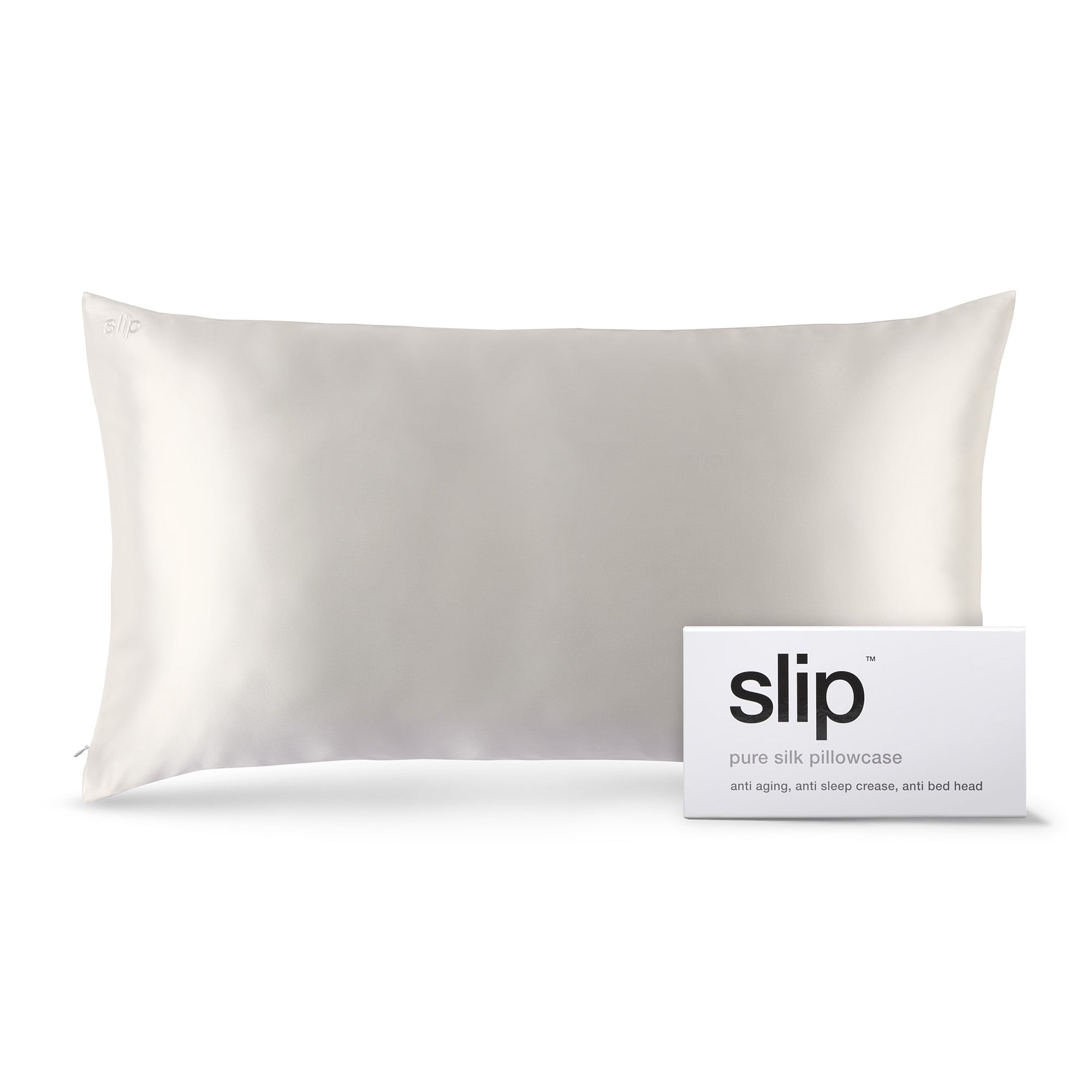 Slip Pure Silk Pillowcase (White-King x1) - Imperfect Box - Walmart.com
