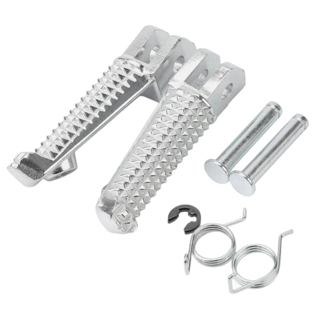 Universal Motorcycle Foot Pegs Metal Design Enhanced Stability Nonslip ...