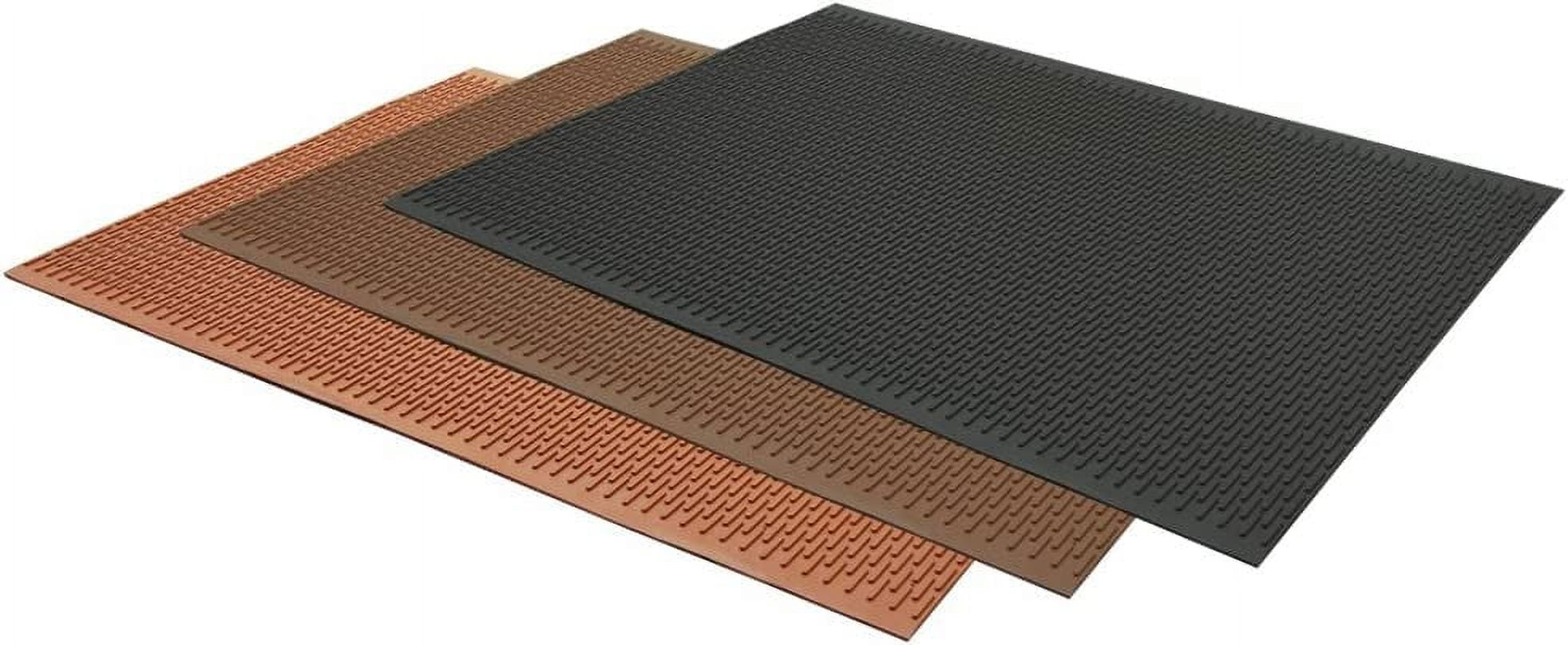 Slip-Resistant Traction Mats, 34" x 8' x 1/4", Brown Rubber Runner ...