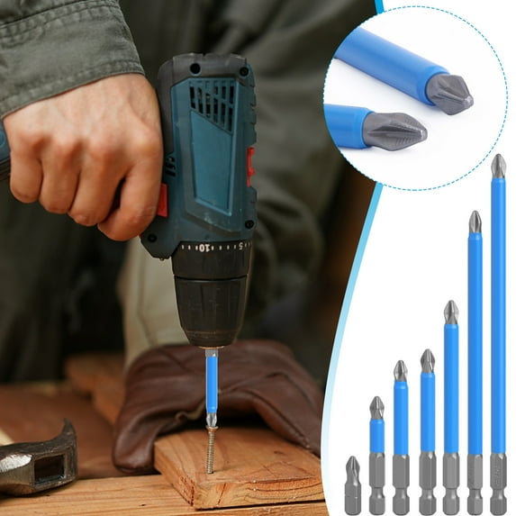 Slip Screwdriver Set of 7, High-Grade Alloy Steel Magnetic Drill Bits ...