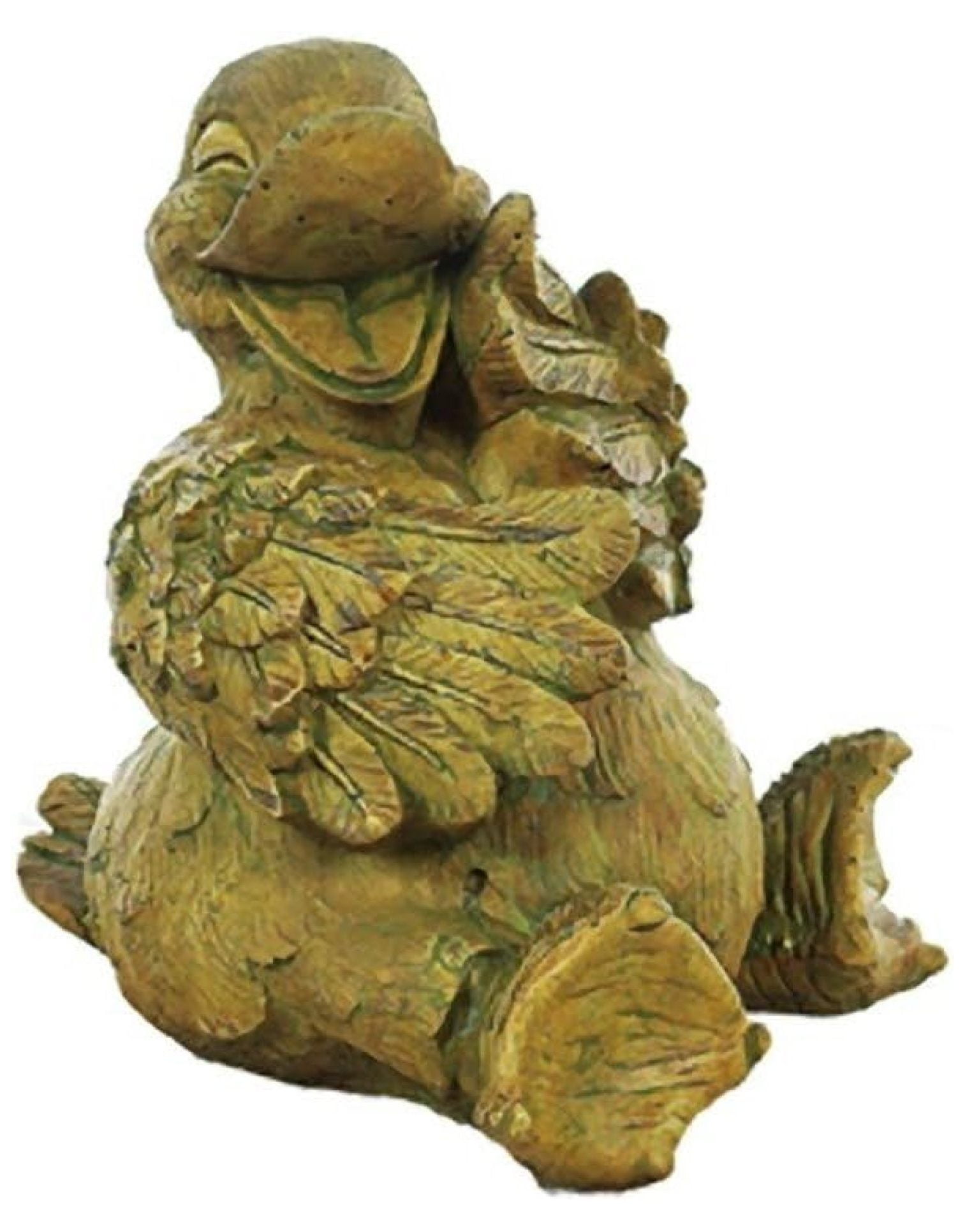 Slip The Stone Garden Statue 11in Tall Brushed Moss Cypress Color ...
