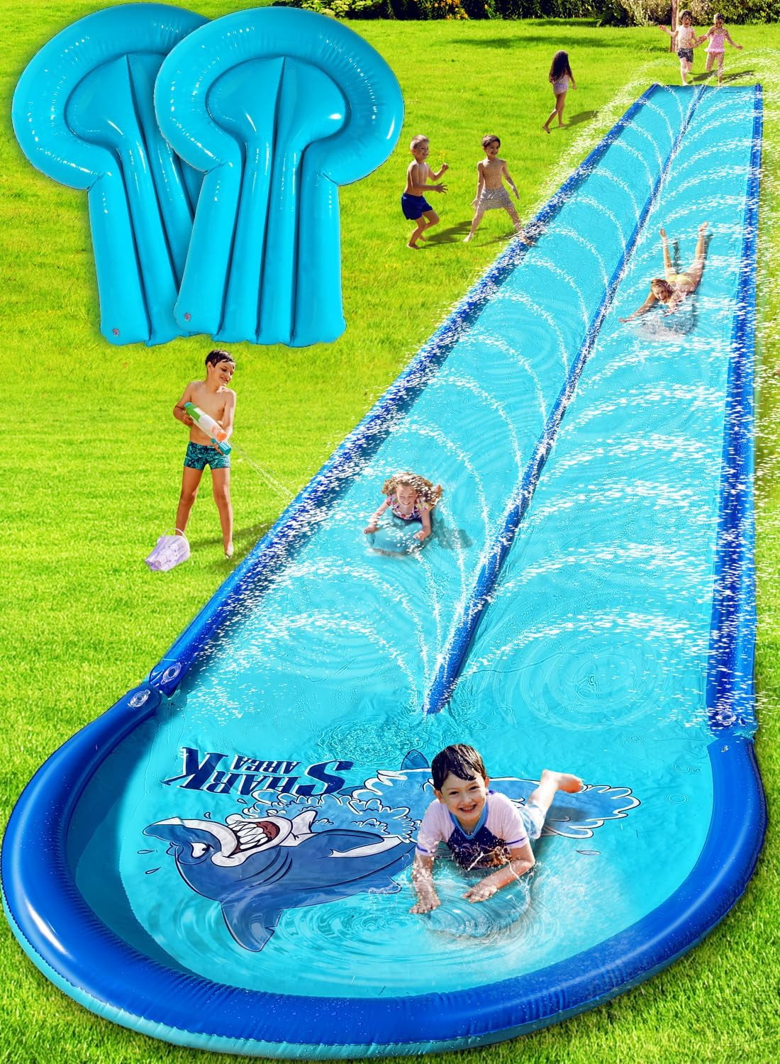 Slip and Water Slide for Kids and Adults Backyard 26ft with Extra-Large ...