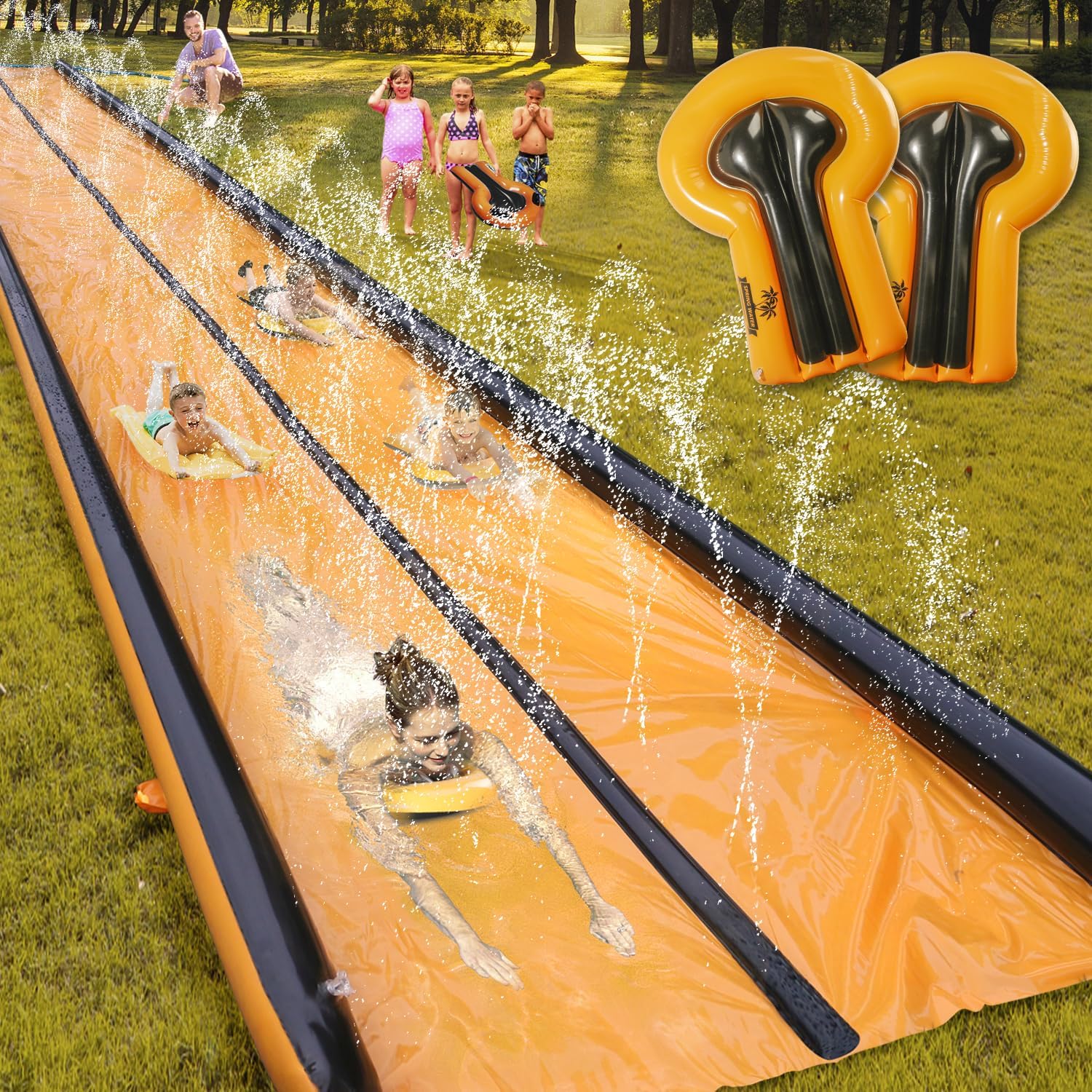 Slip and Water Slide for Kids and Adults Extra Long Water Slides for ...